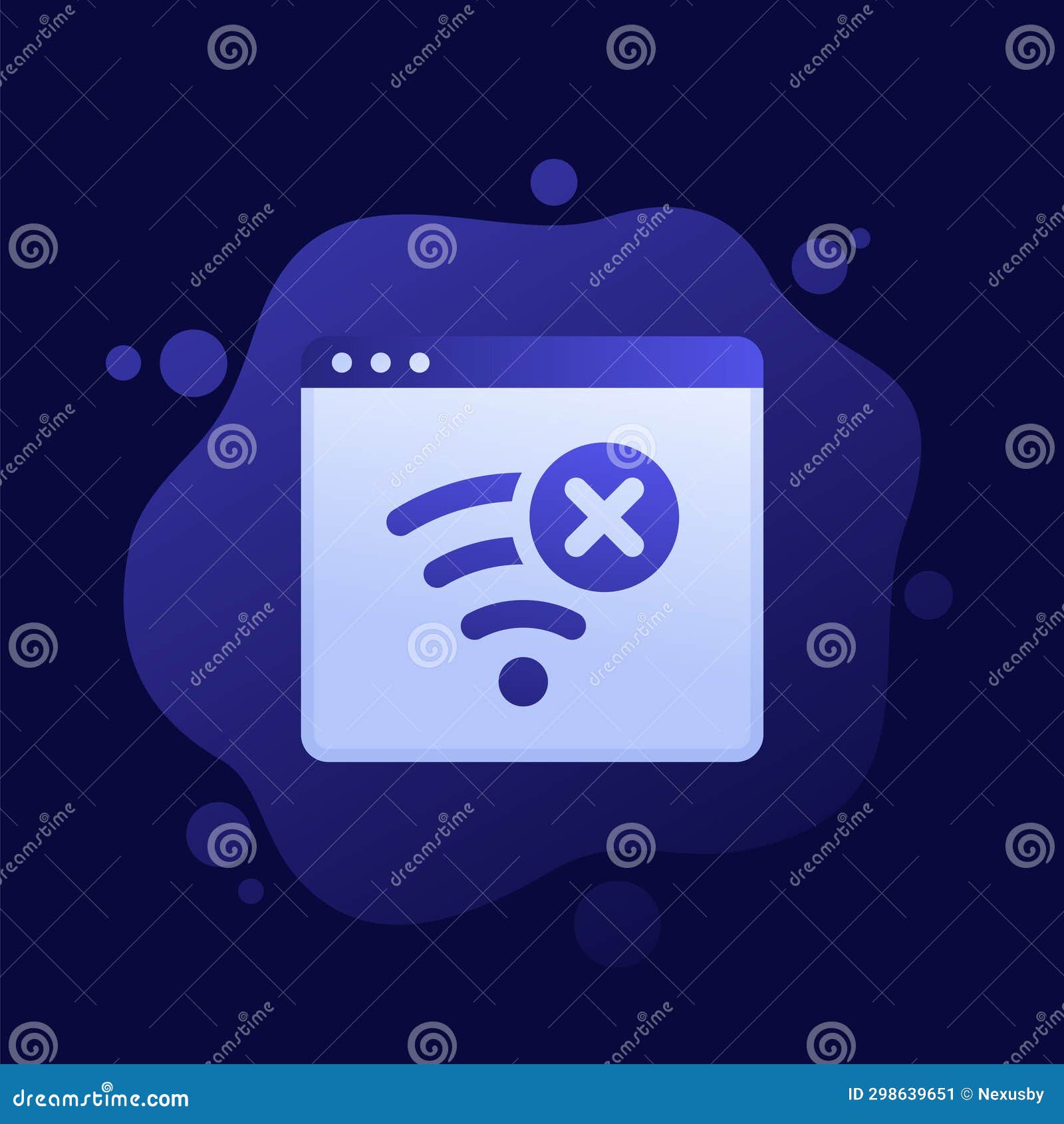 No Wi-fi Connection Icon, Vector Design Stock Illustration ...