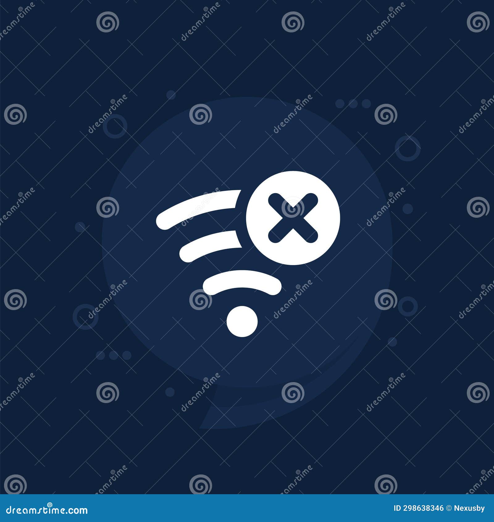 No Wi-fi Connection Icon for Web Stock Illustration - Illustration of ...