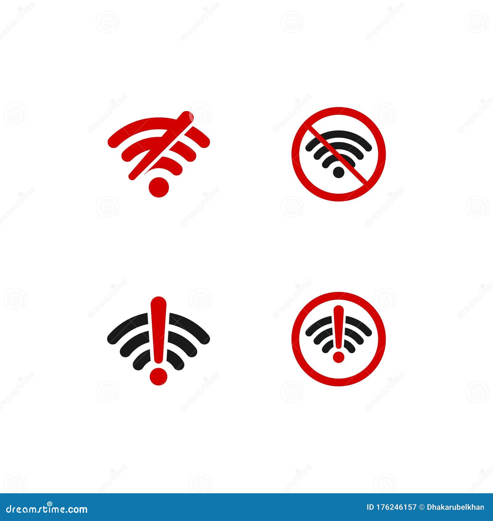 No Wifi Signal Icon, No Wifi Sign Symbol On White Background, Wireless ... No Wifi Signal Icon, No Wifi Sign Symbol On White Background, Wireless ...