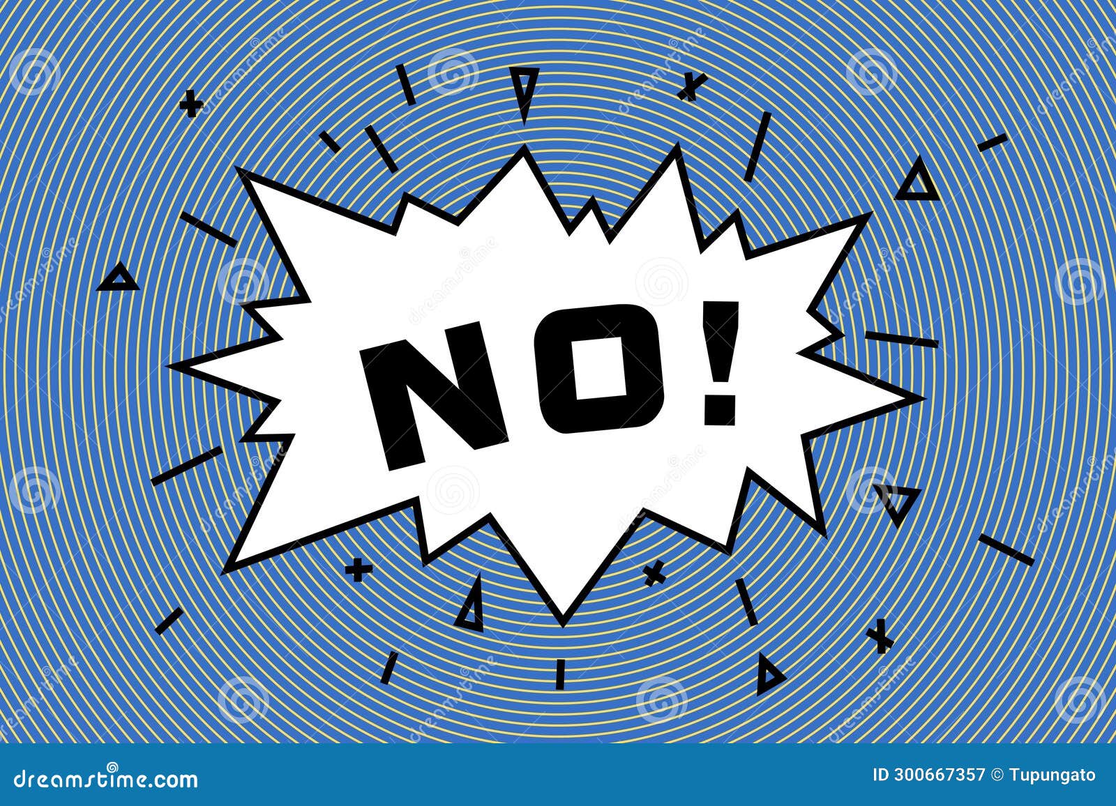 No Word in Comic Speech Bubble Boom Stock Vector - Illustration of sign ...