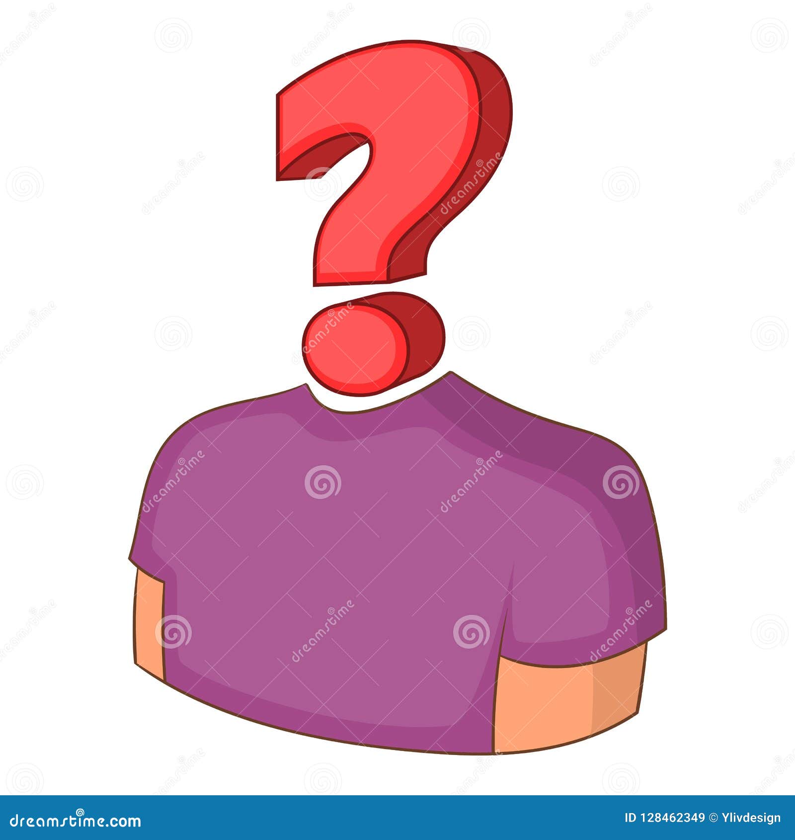 No Work Icon, Cartoon Style Stock Illustration - Illustration of office ...