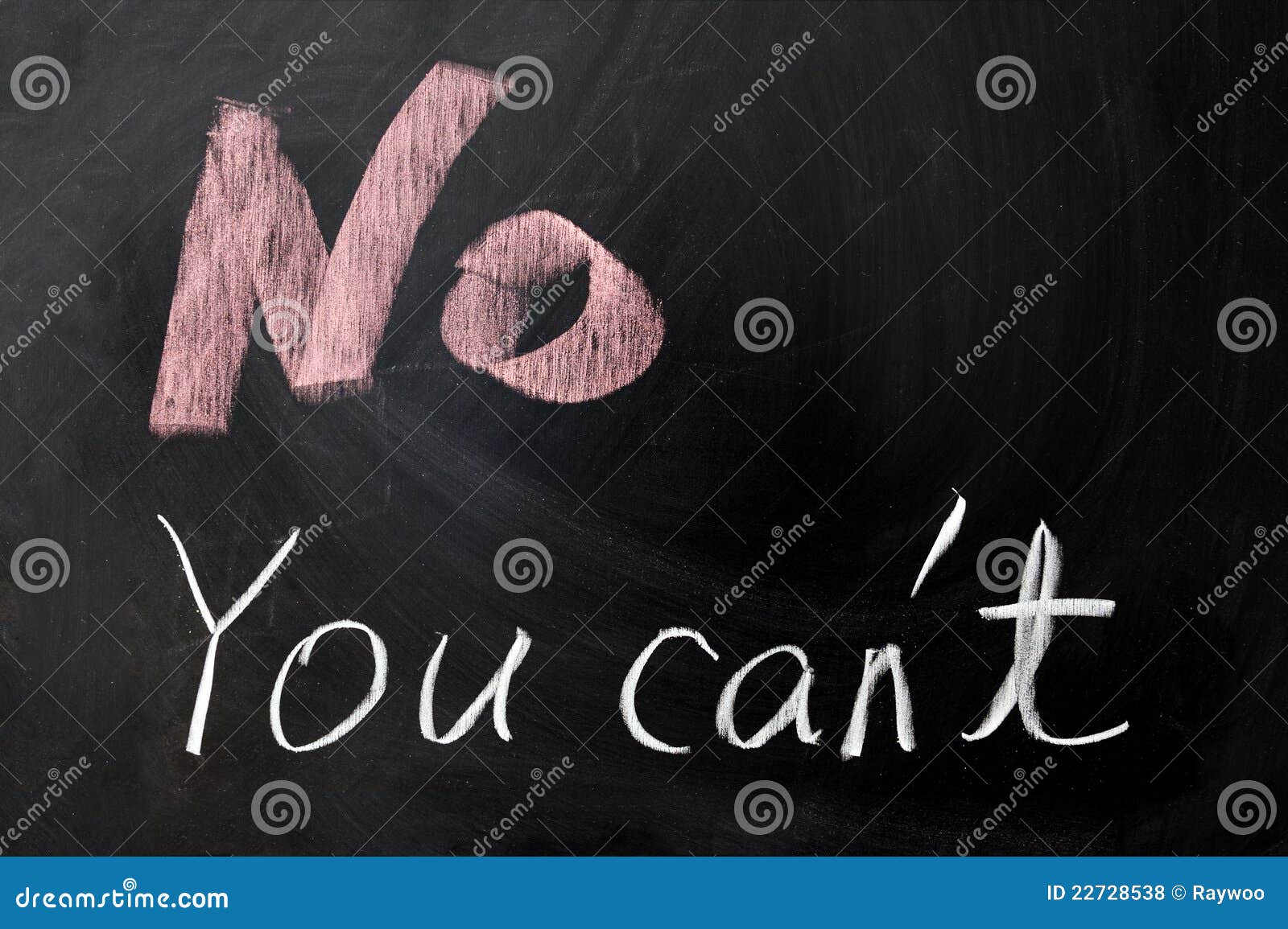 No you can t stock photo. Image of chalk, sketch, black - 22728538