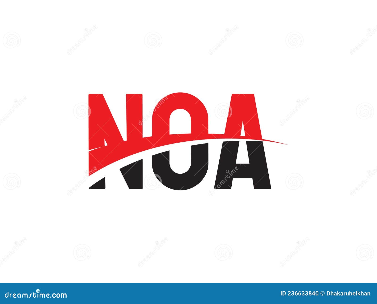 NOA Letter Initial Logo Design Vector Illustration Stock Vector ...