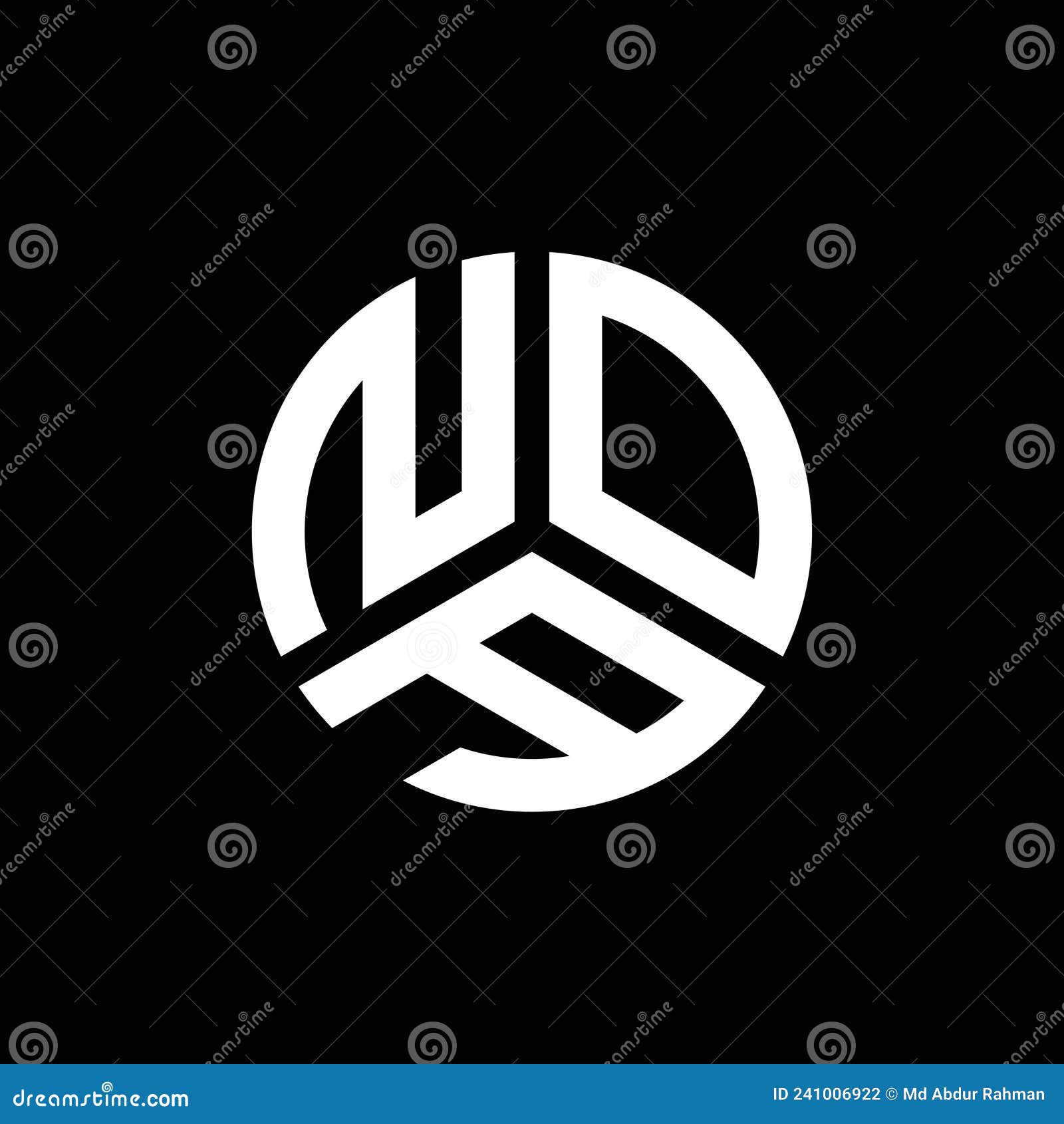 NOA Letter Logo Design on Black Background. NOA Creative Initials ...