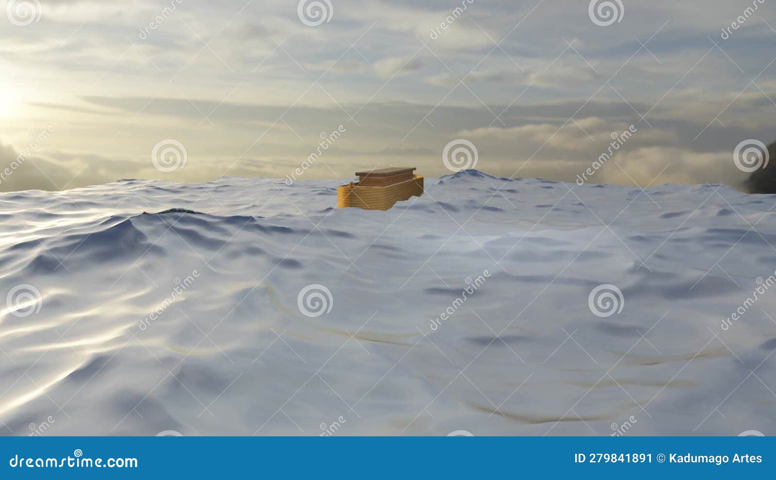 Noah S Ark in the Great Flood Stock Video - Video of vessel, great ...