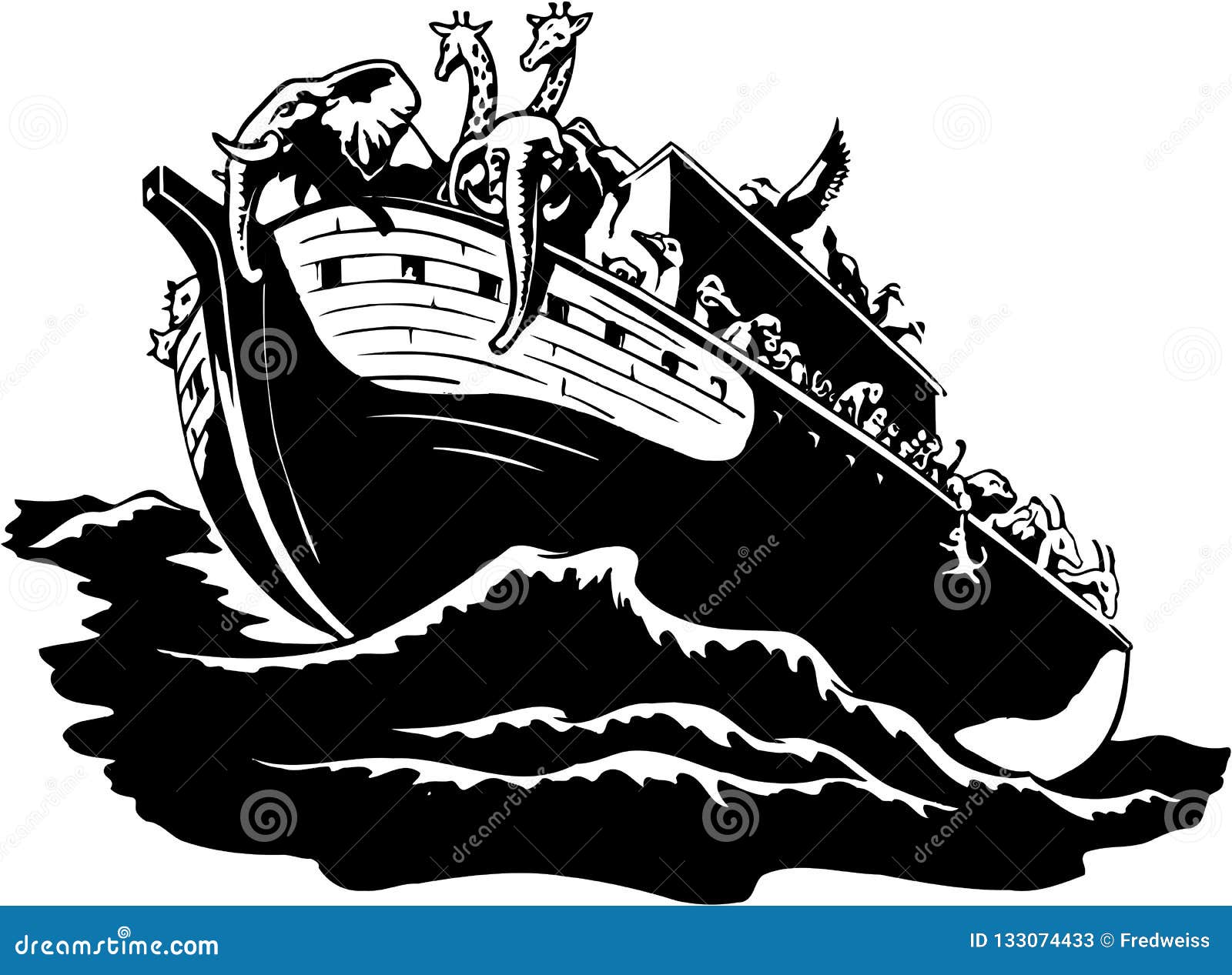 Noah`s Ark Illustration Cartoon Vector | CartoonDealer.com #133074433