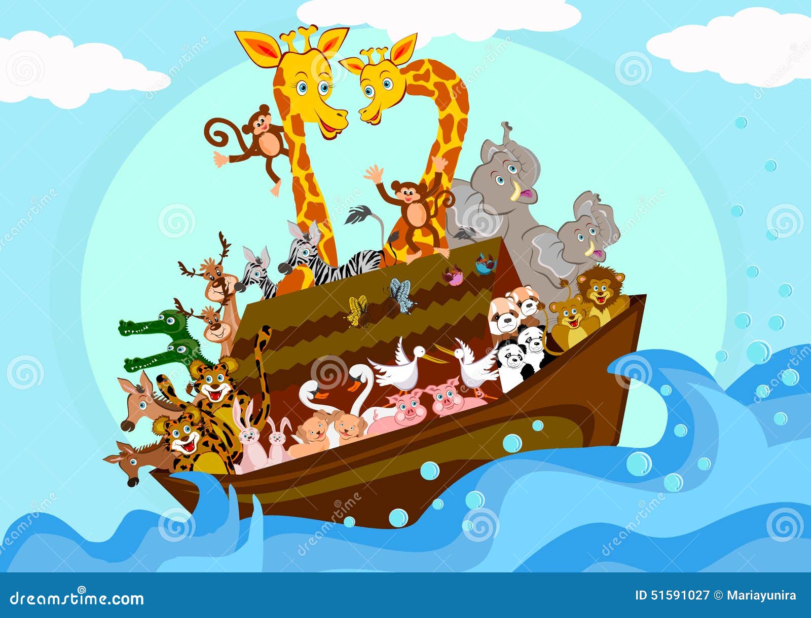 Noahs Ark stock illustration. Illustration of animal - 51591027
