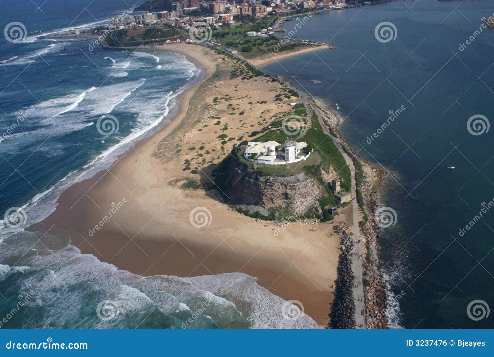 Nobbys Beach stock photo. Image of coastline, wales, south - 3237476