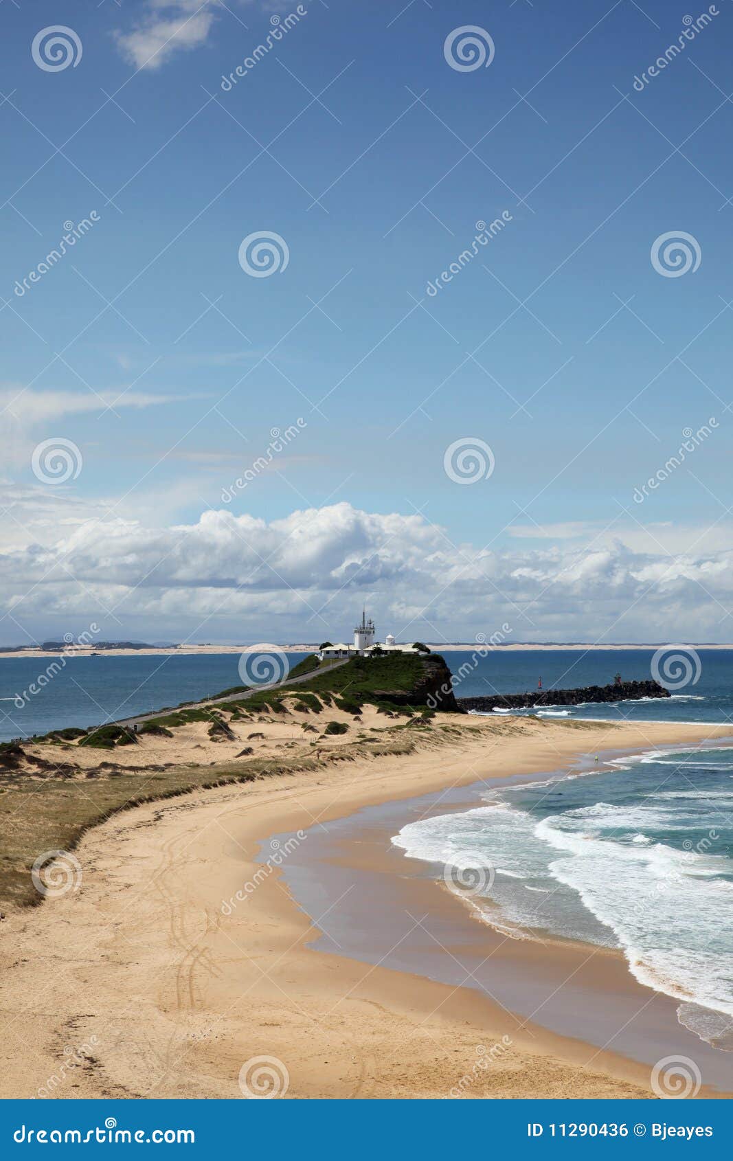 Nobbys Beach Newcastle Australia Stock Photo - Image of beach ...