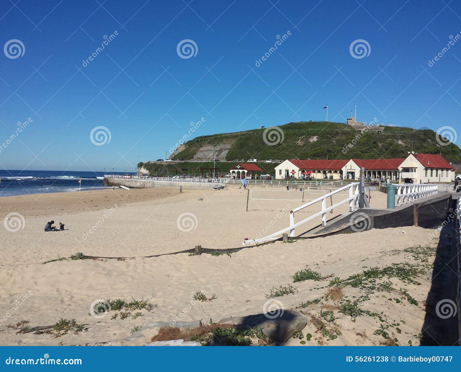 Nobbys Beach, Newcastle Australia Stock Photo - Image of sand, cape ...
