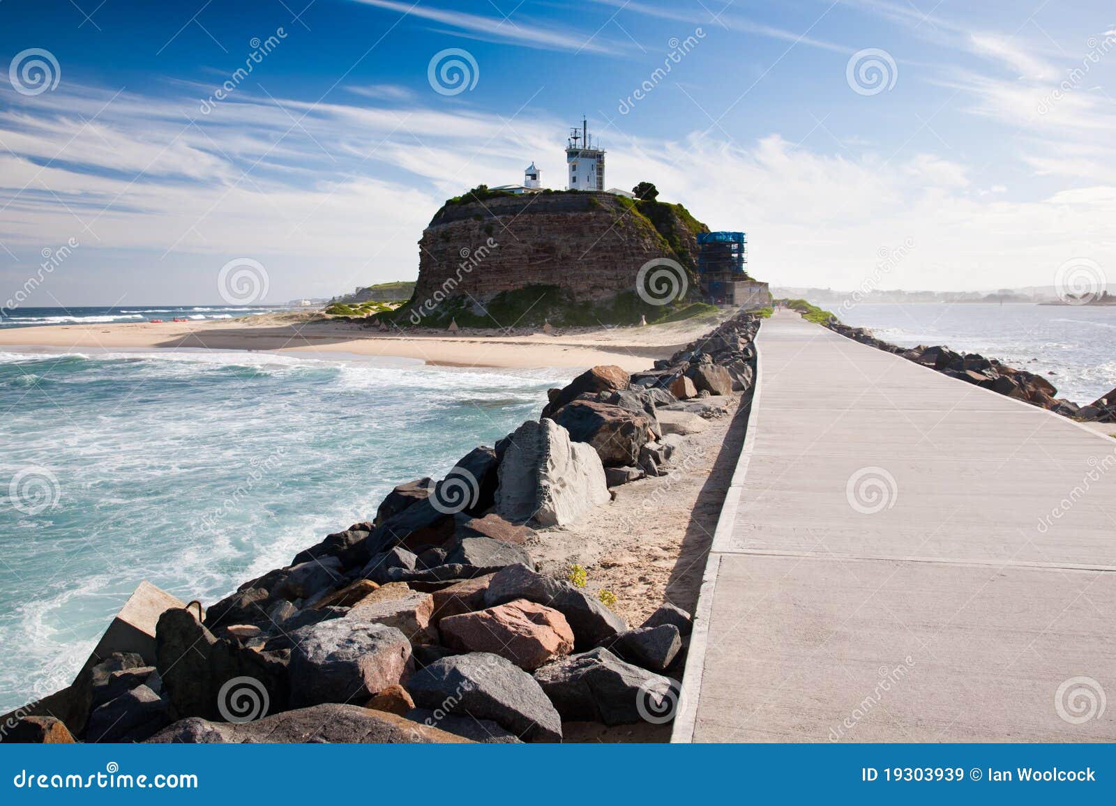 Nobbys Head stock image. Image of south, lookout, wales - 19303939