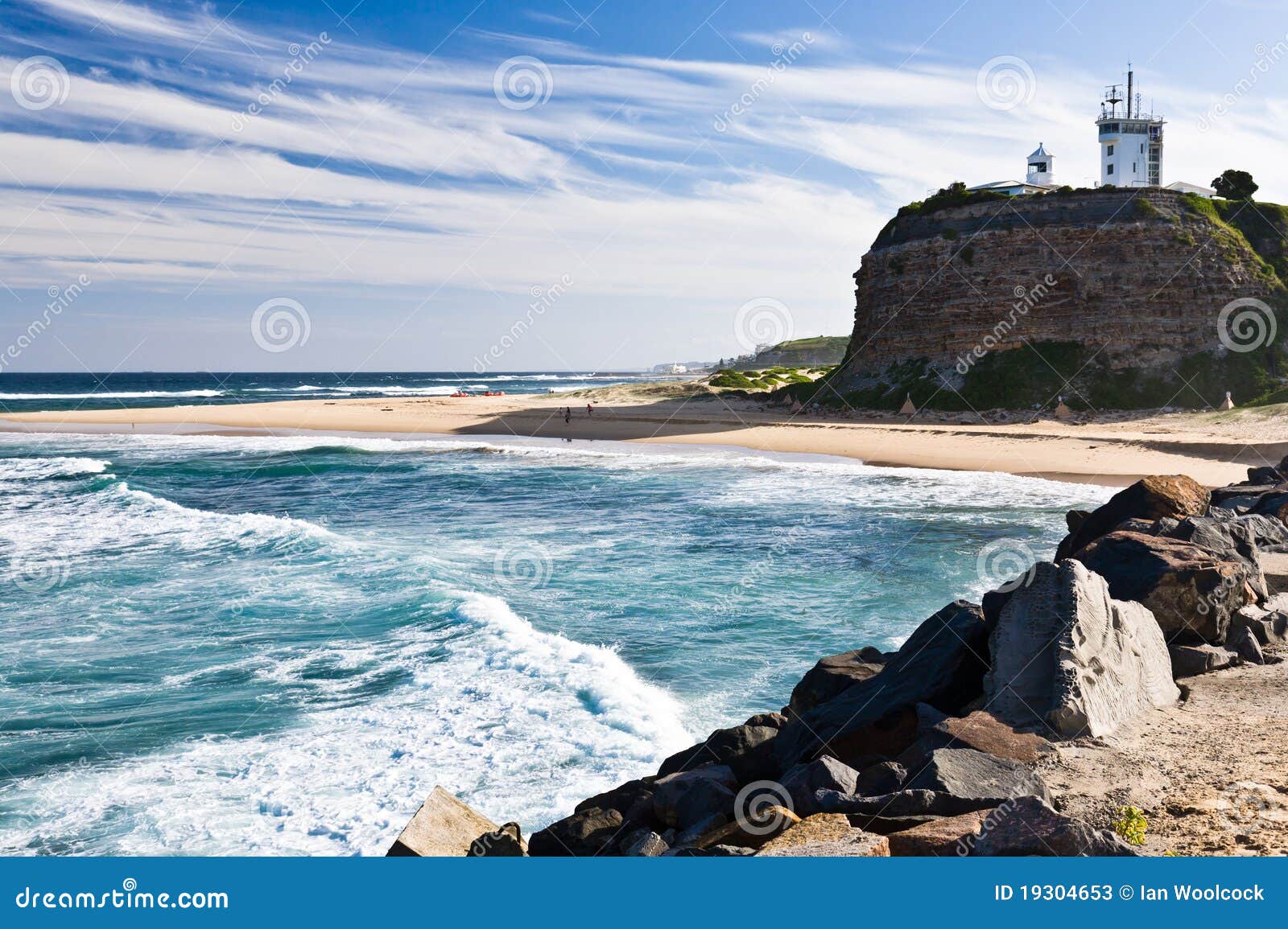 Nobbys Head stock image. Image of house, nobbys, beautiful - 19304653