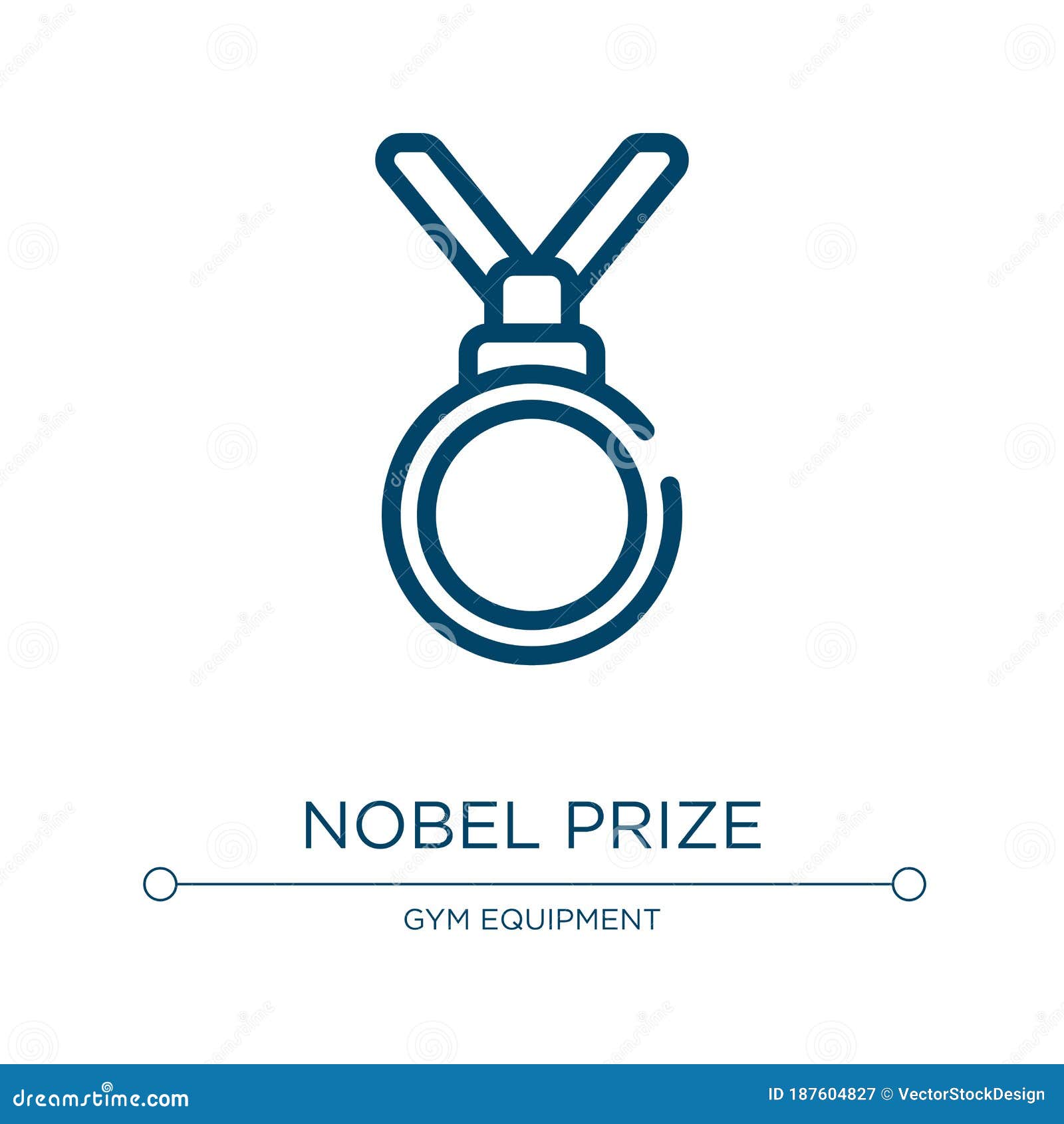 Nobel Prize Icon. Linear Vector Illustration from Awards Collection ...