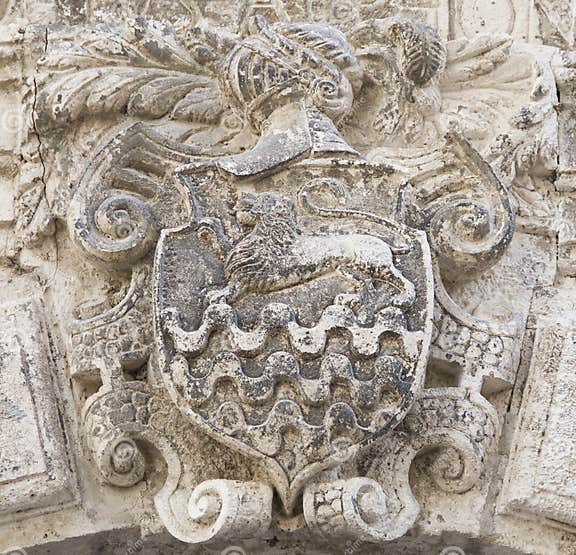 Noble heraldic symbol stock image. Image of church, element - 26221531