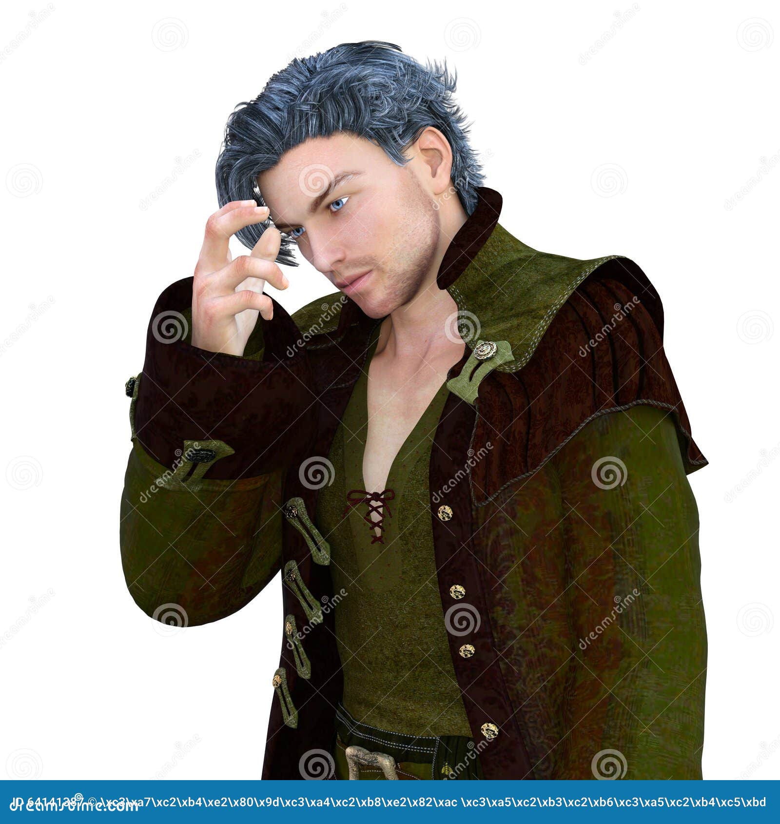 Noble man stock illustration. Illustration of white, pose - 64141387