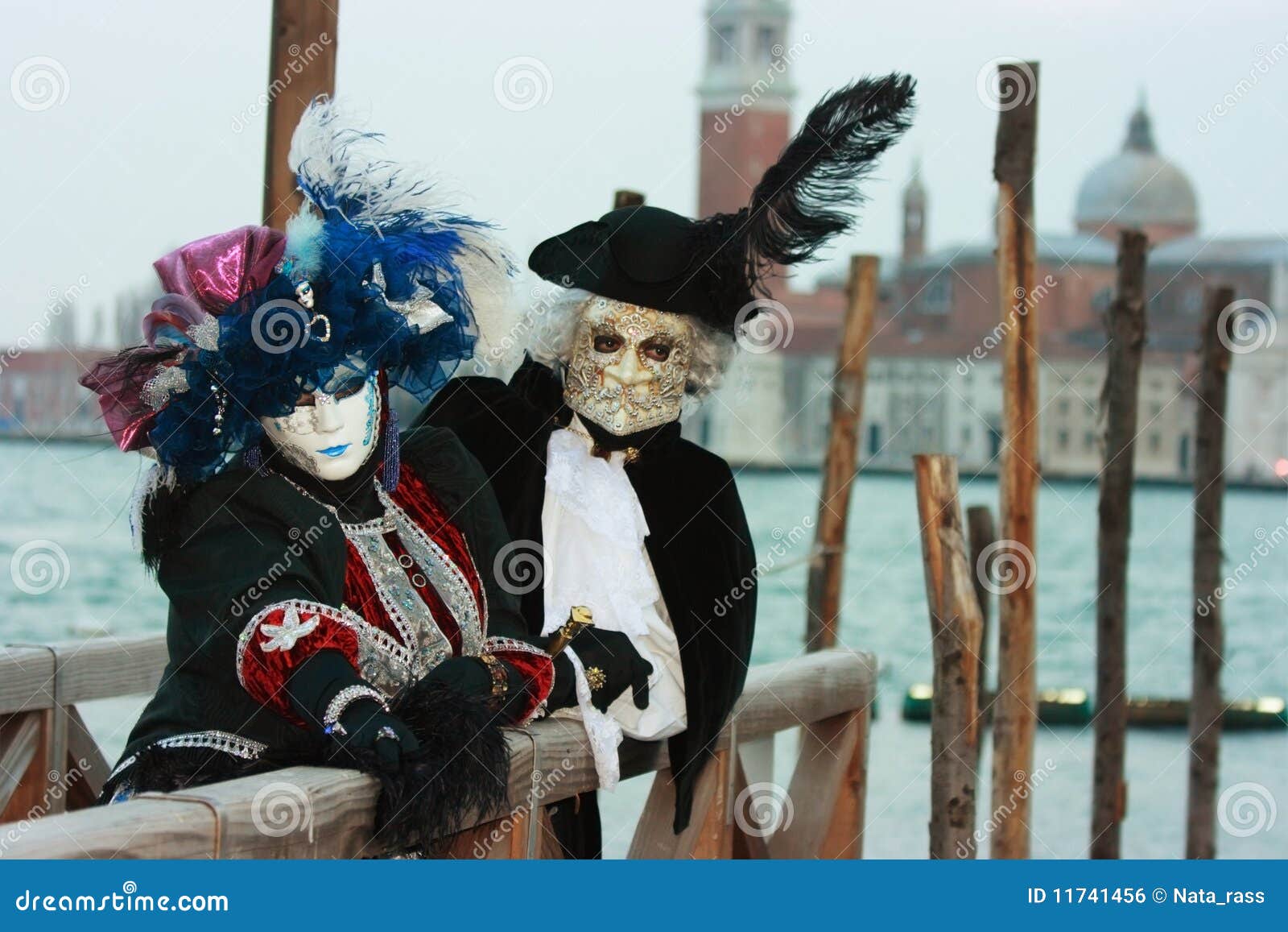 Noble Venetian masks stock photo. Image of attractive - 11741456