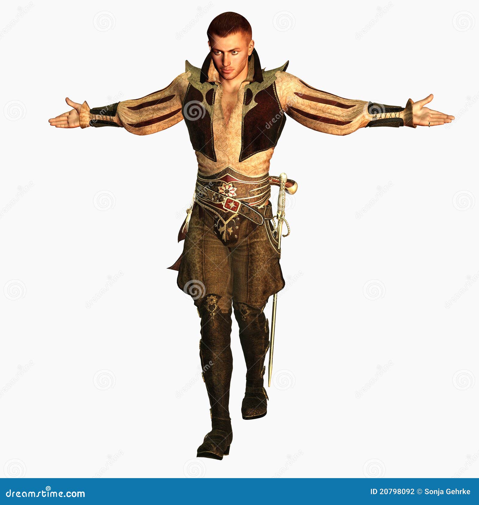 Nobleman stock illustration. Illustration of poser, vest - 20798092