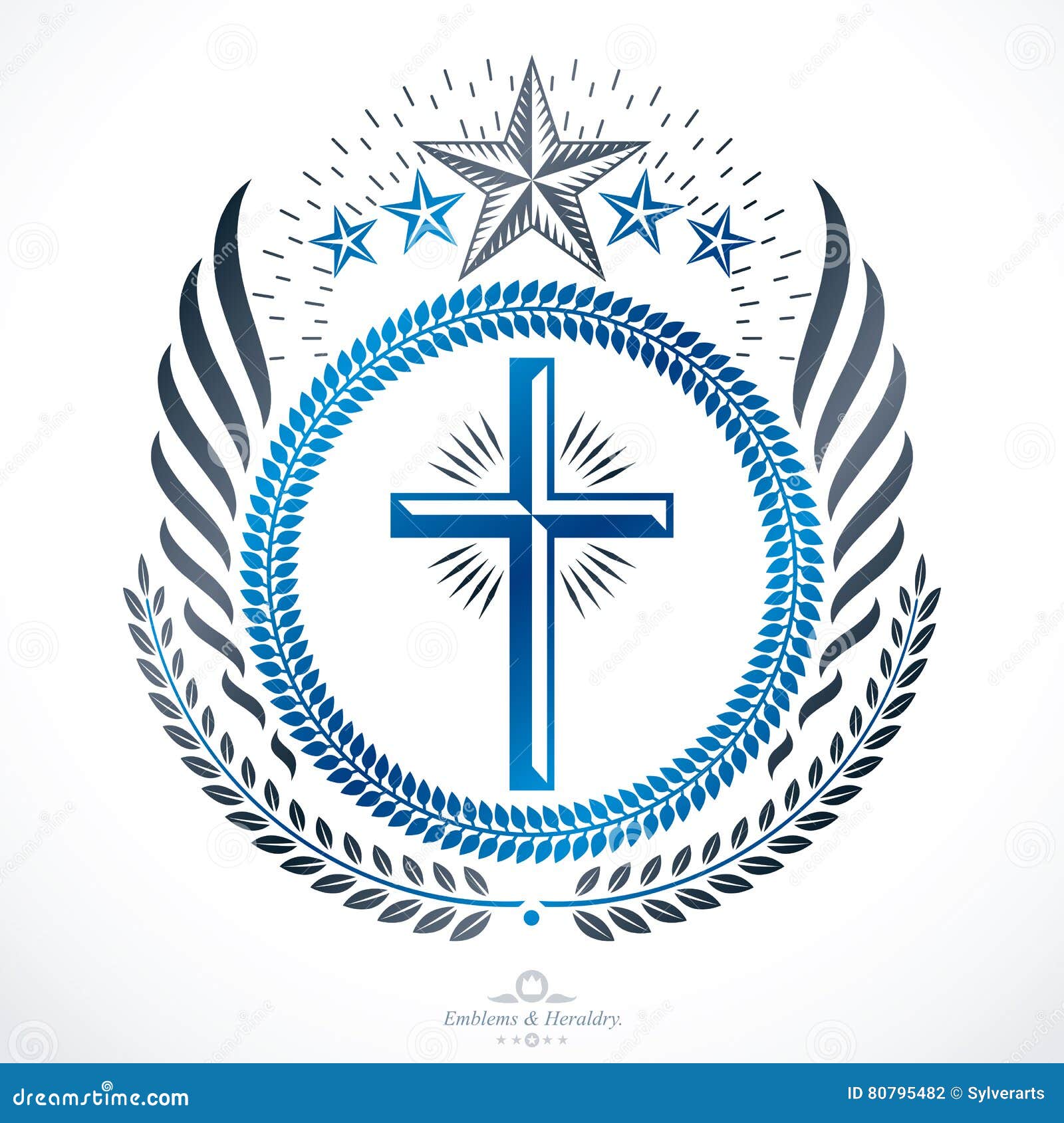 Nobles Emblem, Vector Heraldisches Wappen Vektor Abbildung ...