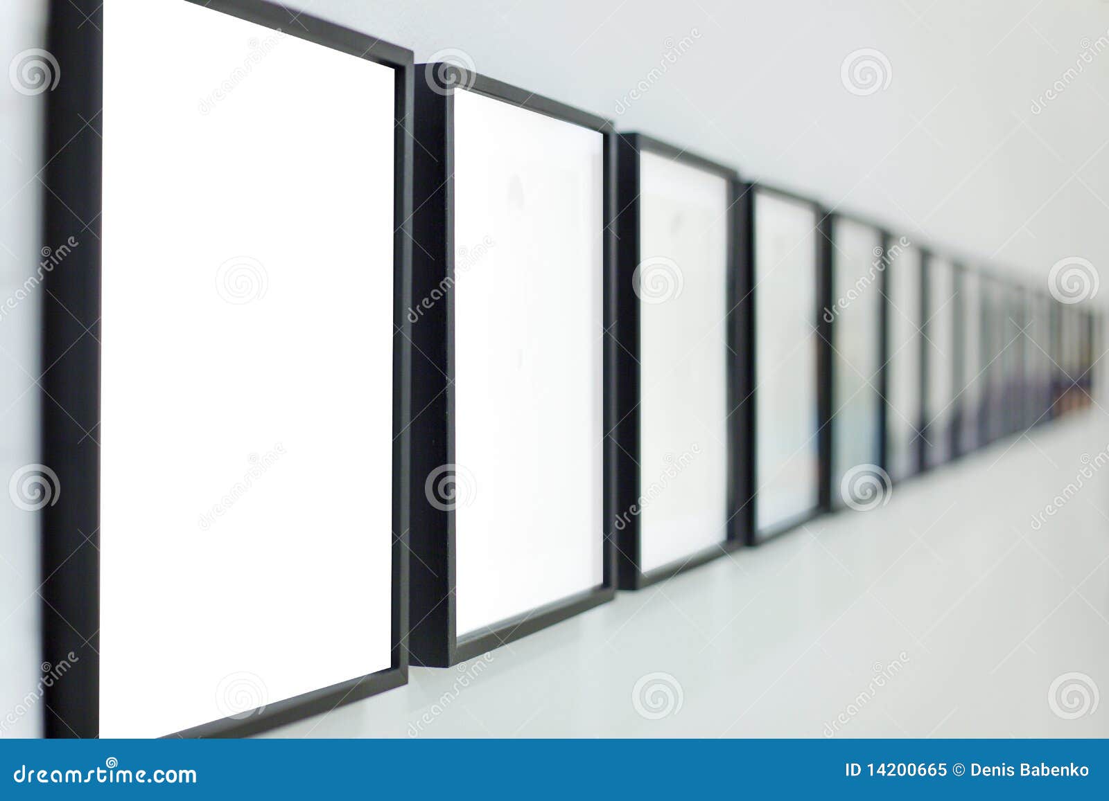 Museum Interior With Exhibit Hole Perspective View. Projector Spotlight ...