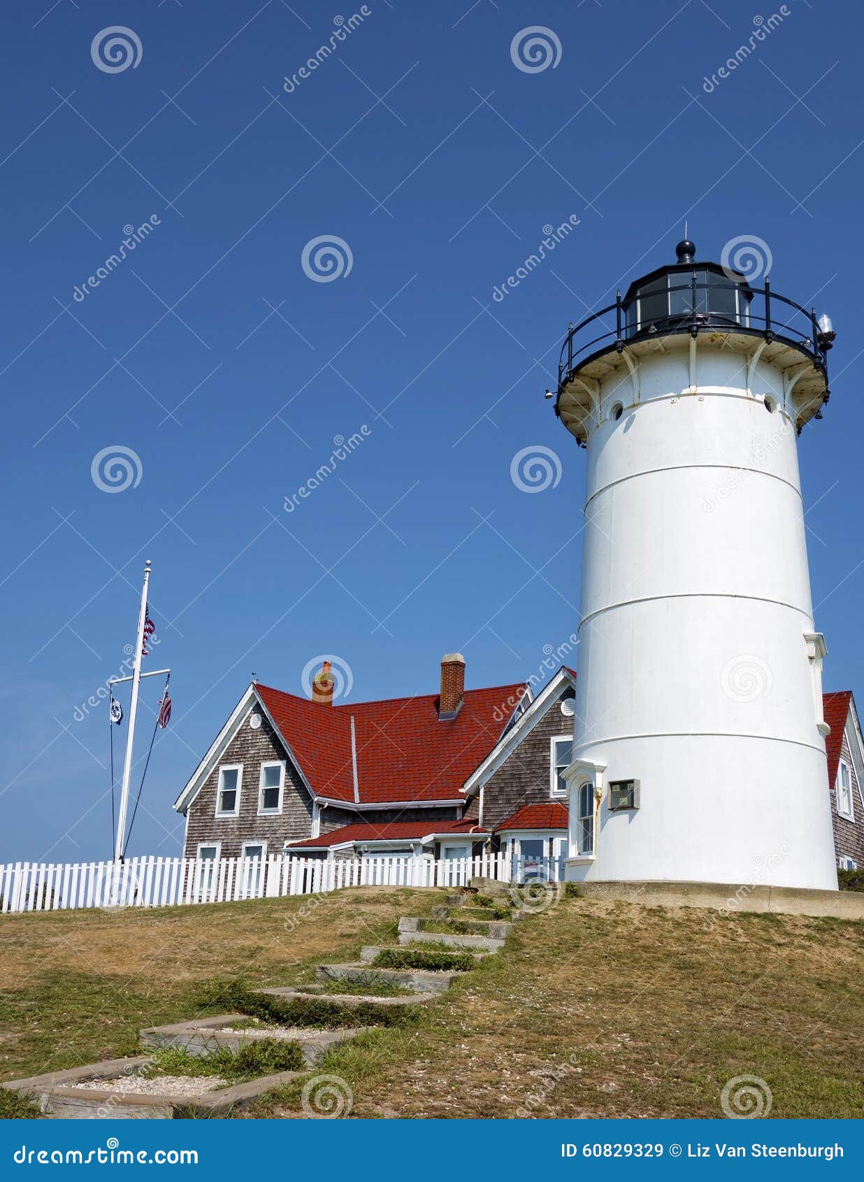 Nobska Light, Cape Cod stock image. Image of ocean, point - 60829329