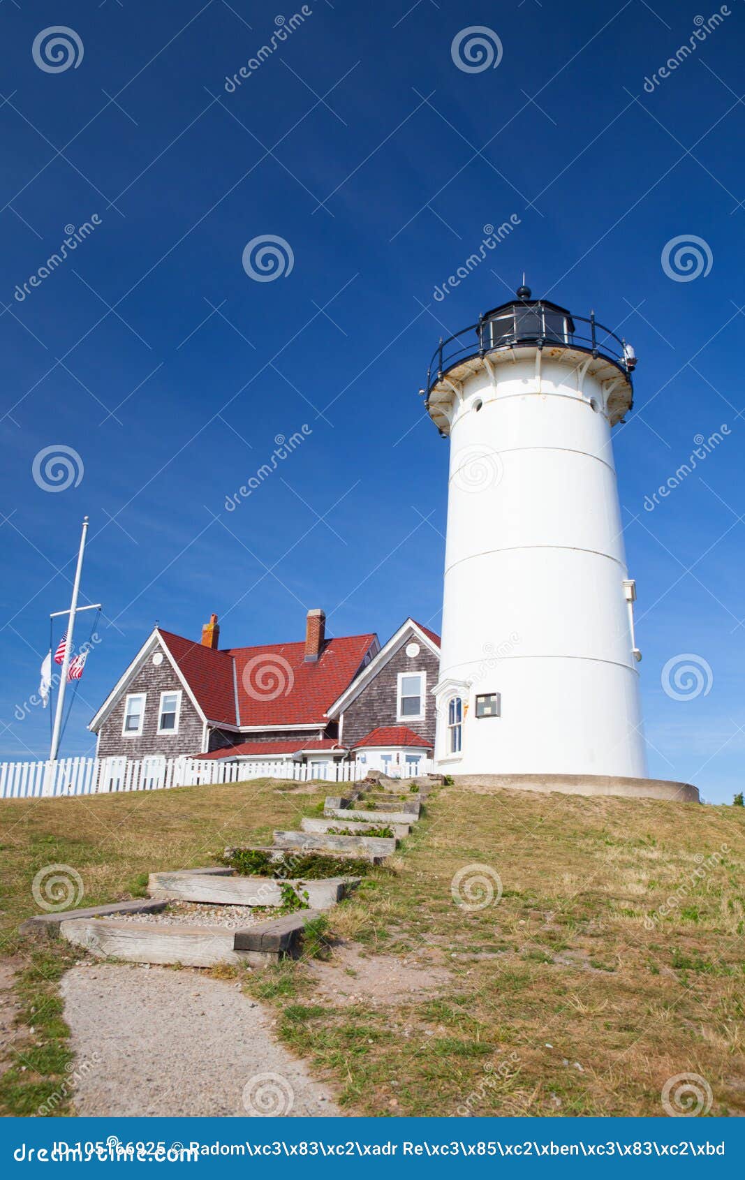 Nobska Point Light is a Lighthouse Located on the Cape Cod, USA Stock ...