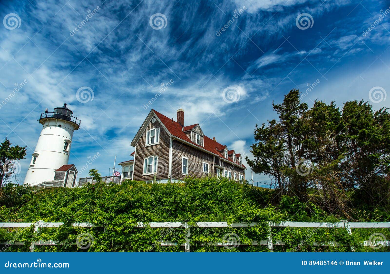 Nobska Point Light stock photo. Image of light, beacon - 89485146