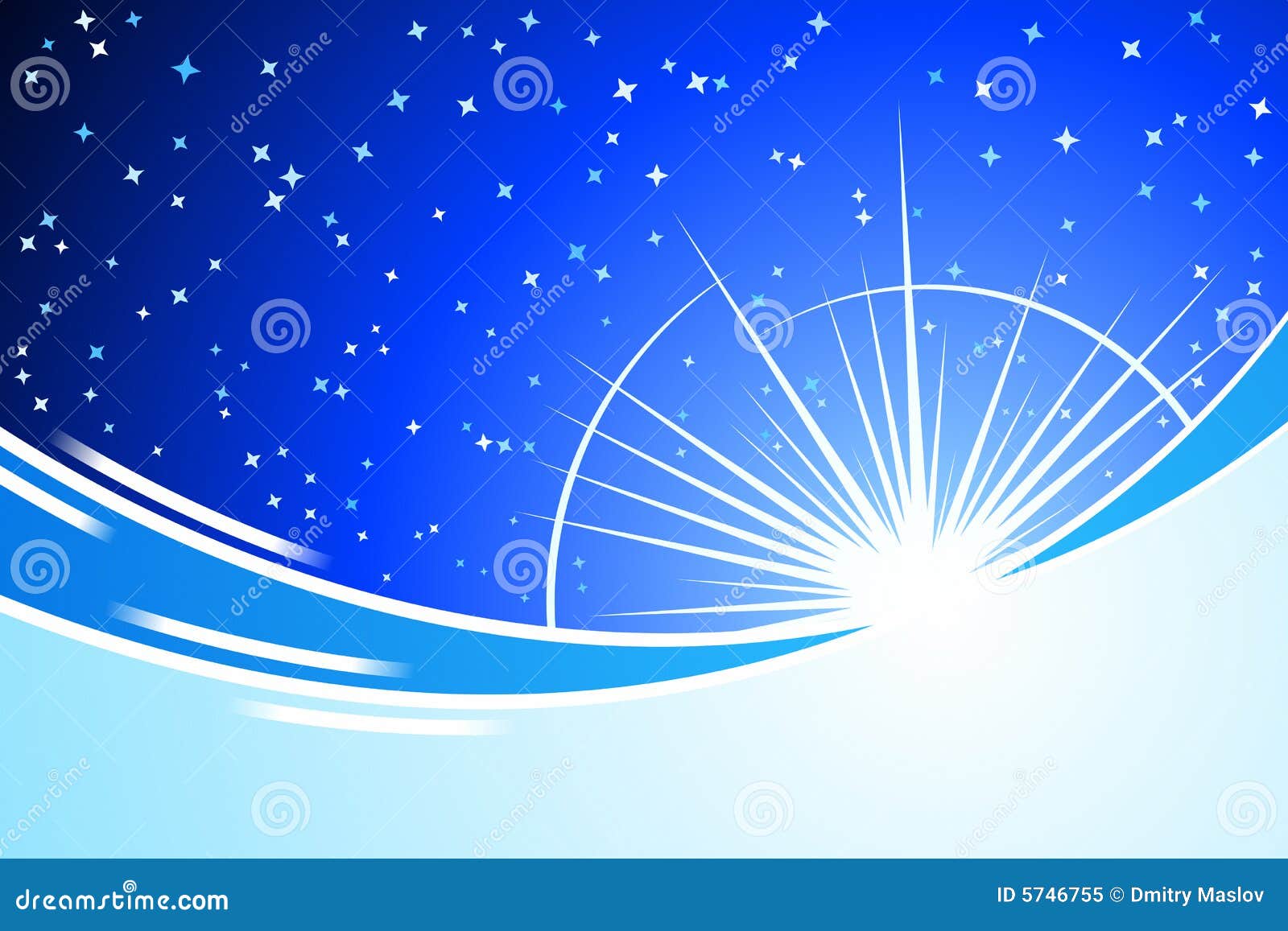 Noche azul ilustración del vector. Ilustración de rastro - 5746755