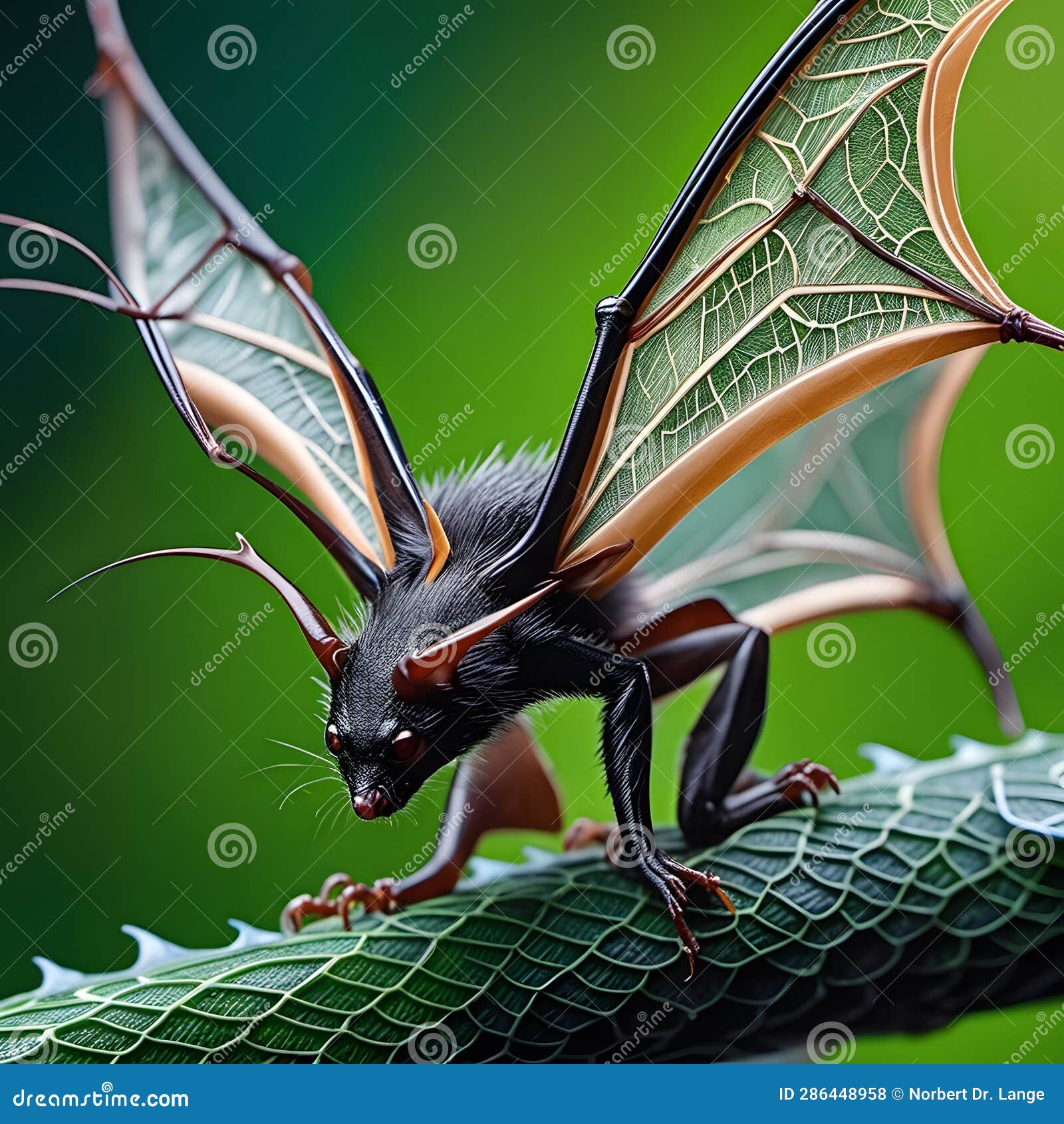 Nocturnal Bats Flutter, AI-Images Stock Illustration - Illustration of ...