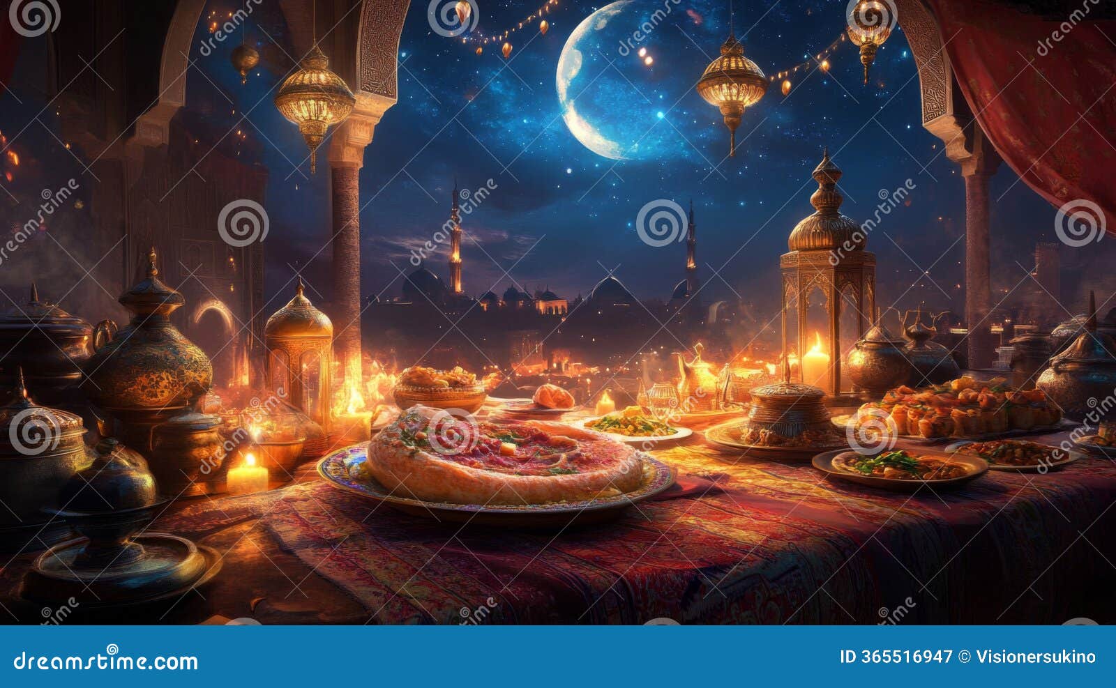 Ramadan Feast Isolated Vector Style | CartoonDealer.com #327612971