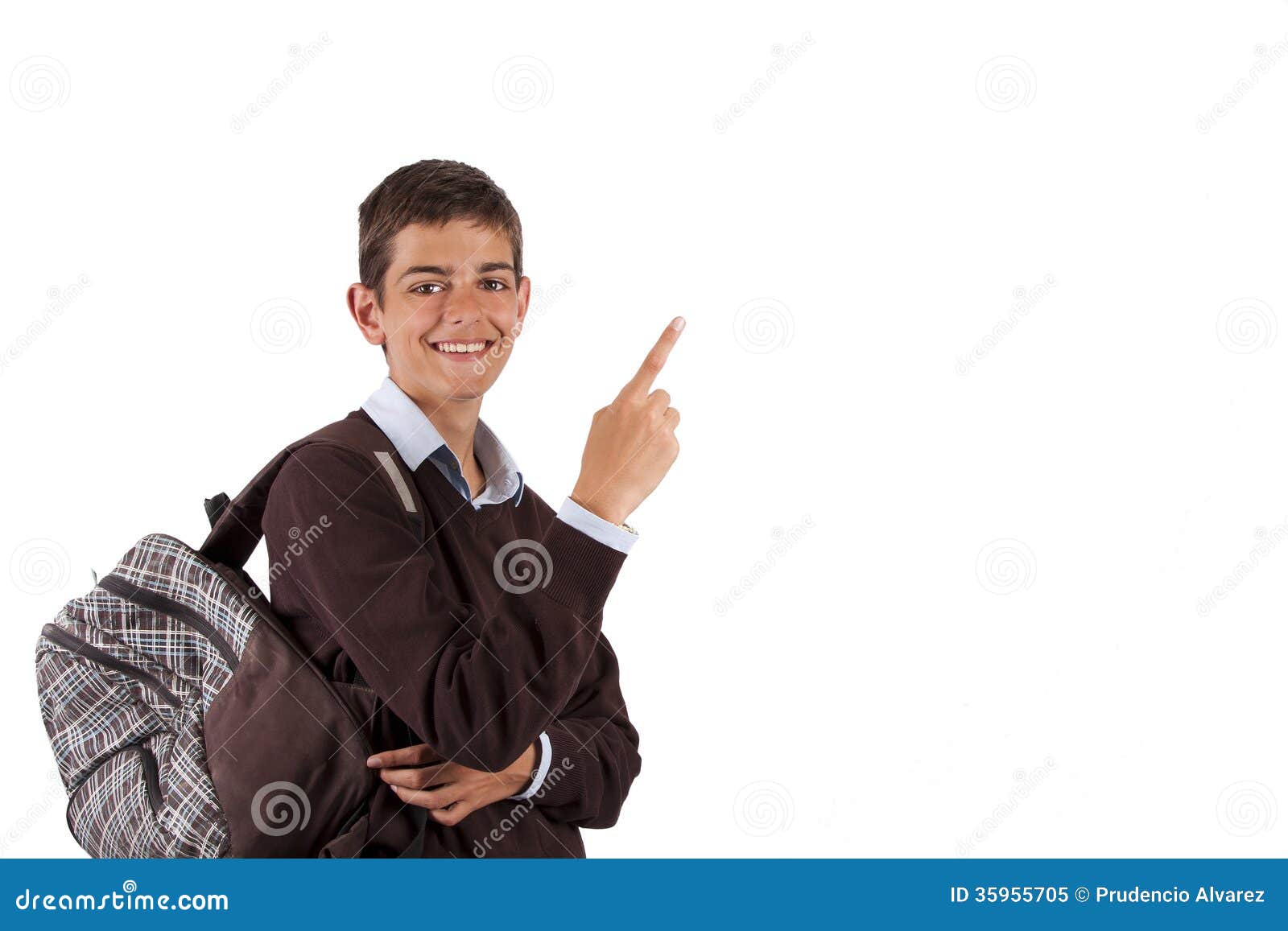 Nod student stock image. Image of isolated, white, happy - 35955705