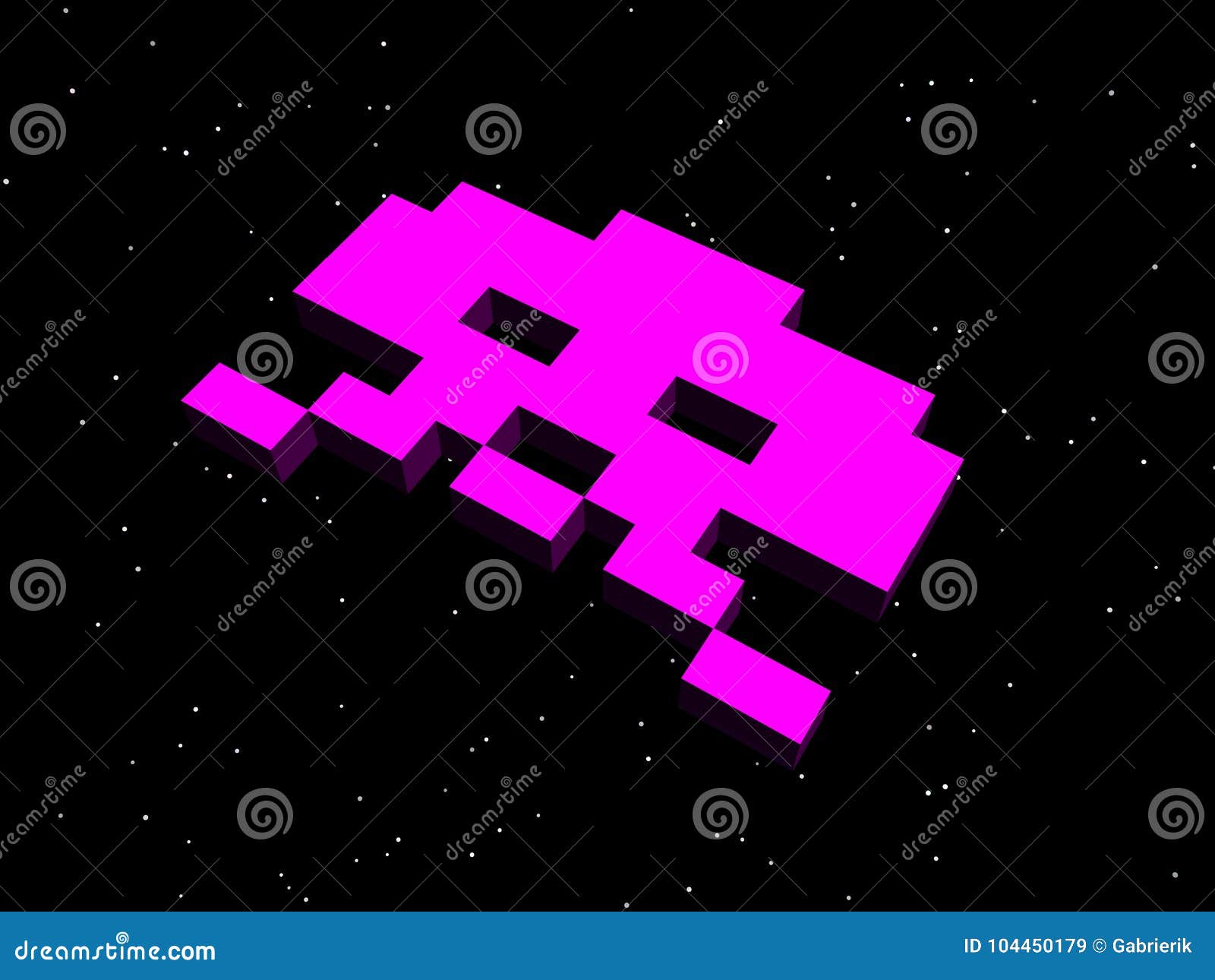 Invaders, Space Invaders! Red Alien Ship Editorial Photo ...