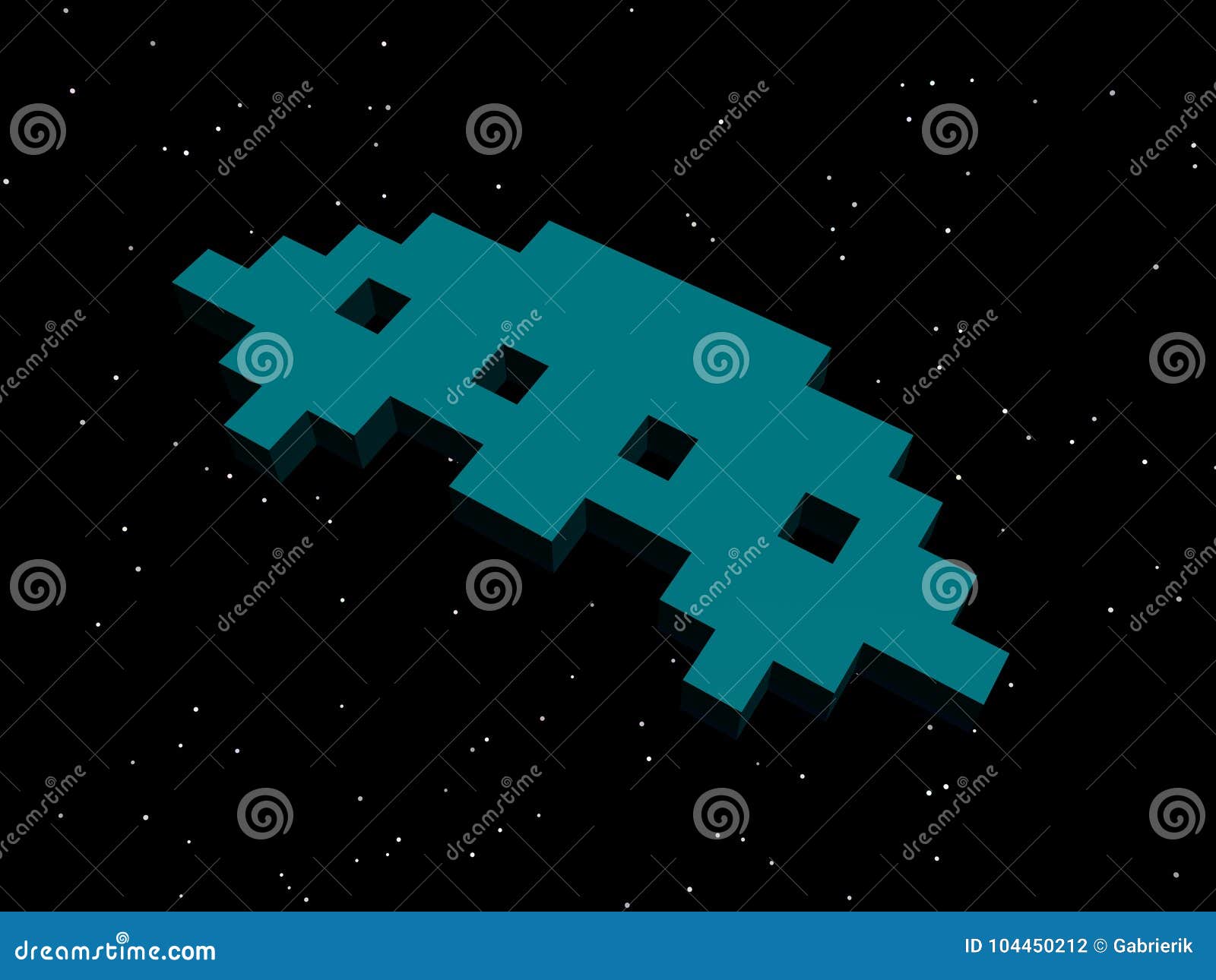 Invaders, Space Invaders! Turquoise Alien Ship Editorial Photography ...