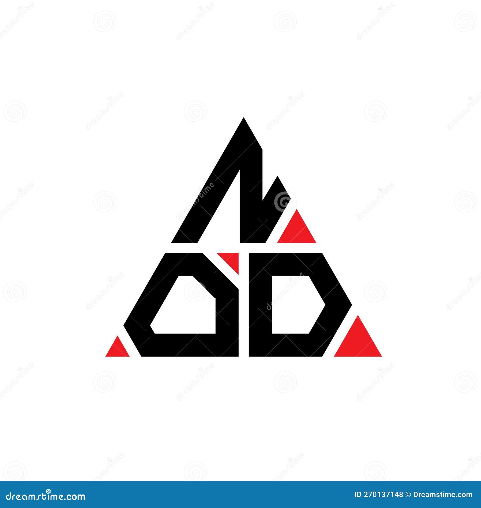 Nod Triangle Letter Logo Design With Triangle Shape Nod Triangle Logo Design Monogram Stock