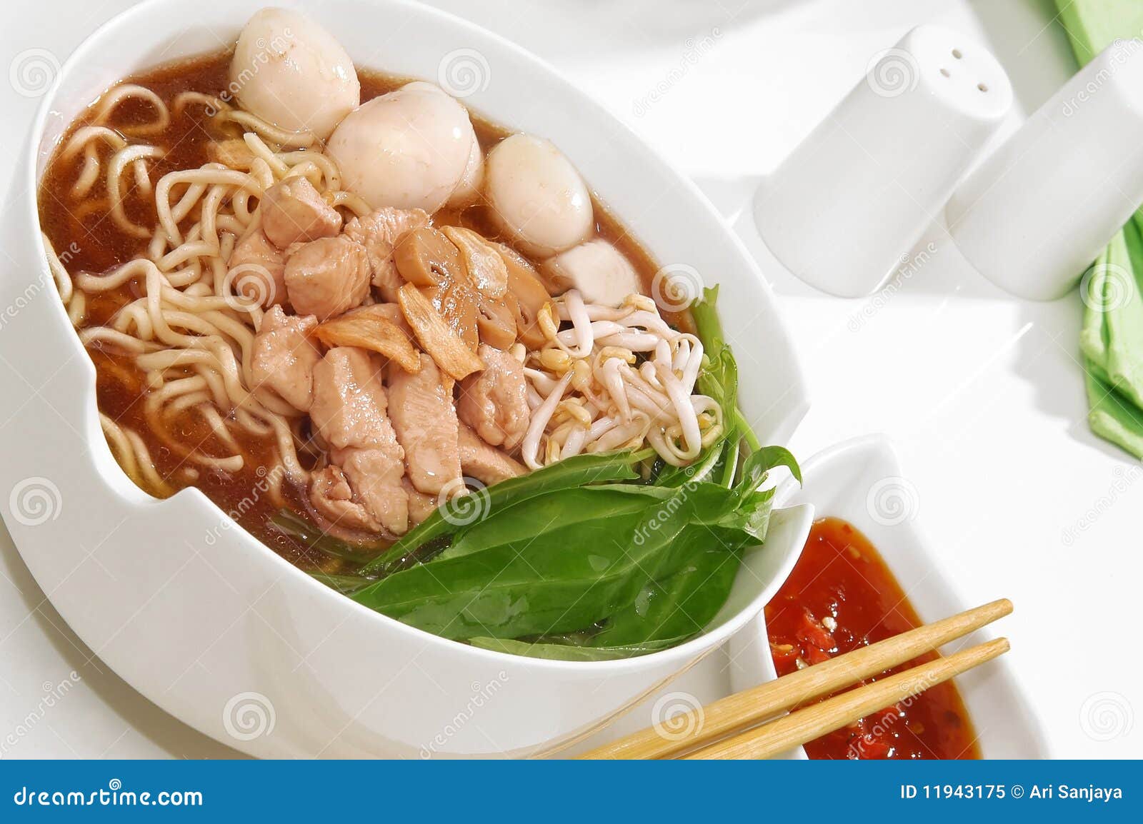 Noddle with meat stock image. Image of restaurant, food - 11943175