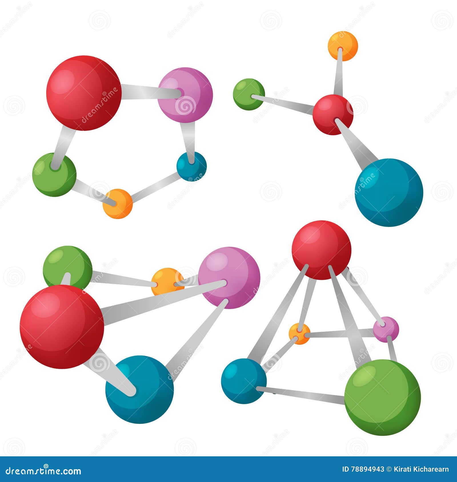 Node Abstract Science Symbol Set Vector Stock Vector - Illustration of ...