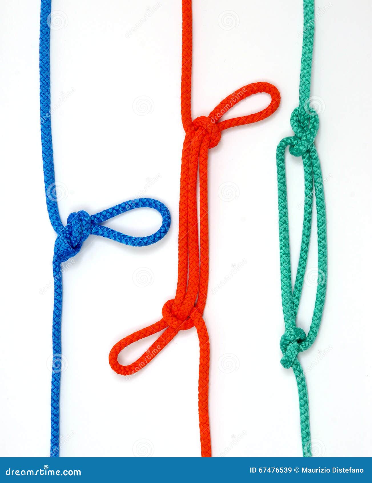 Node with colored ropes stock image. Image of drawn, loop - 67476539