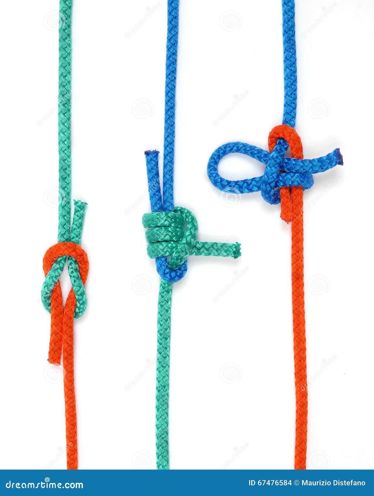 Node with colored ropes stock photo. Image of macro, practice - 67476584