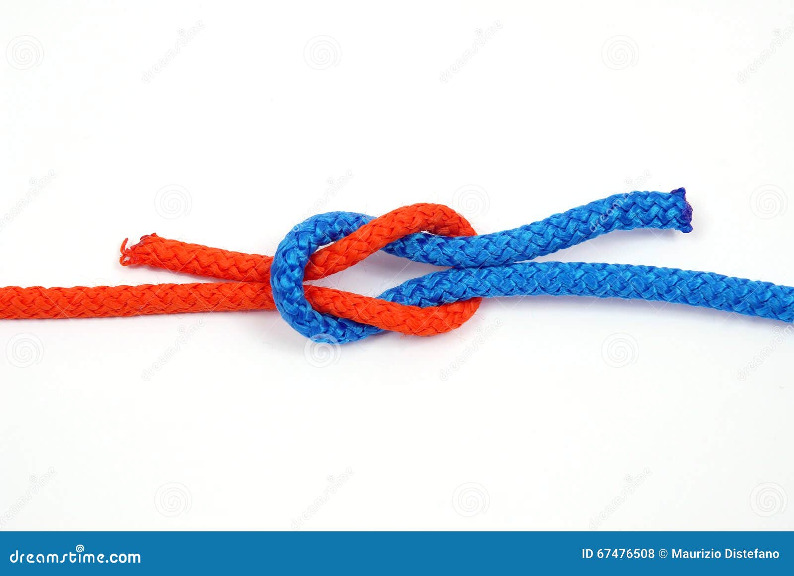 Node with colored ropes stock photo. Image of bend, connection - 67476508
