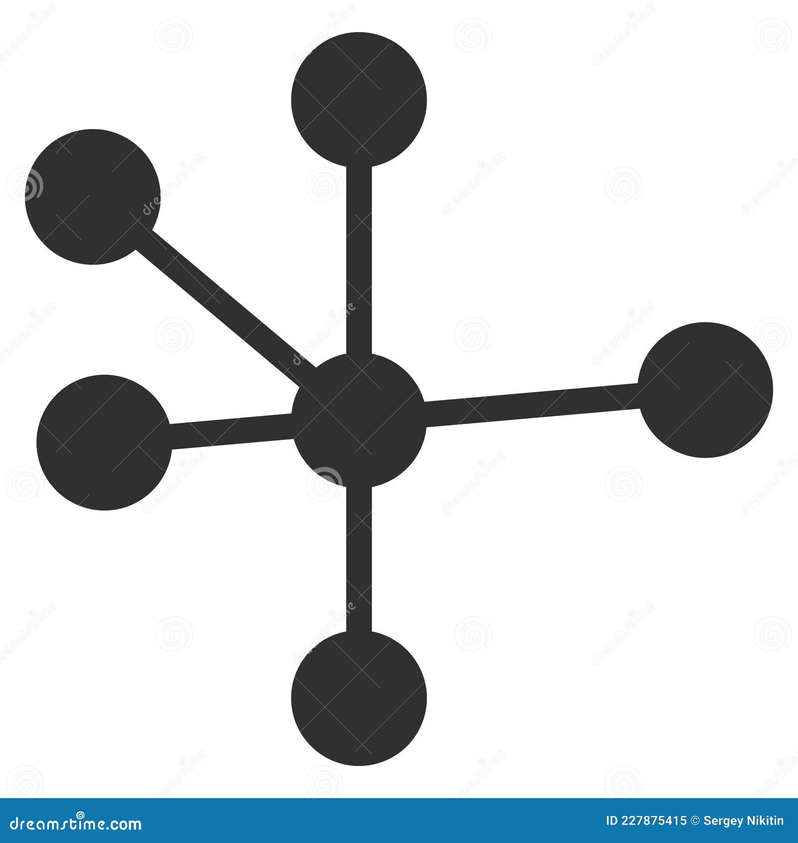 Node Connections Flat Icon Symbol Stock Vector - Illustration of ...