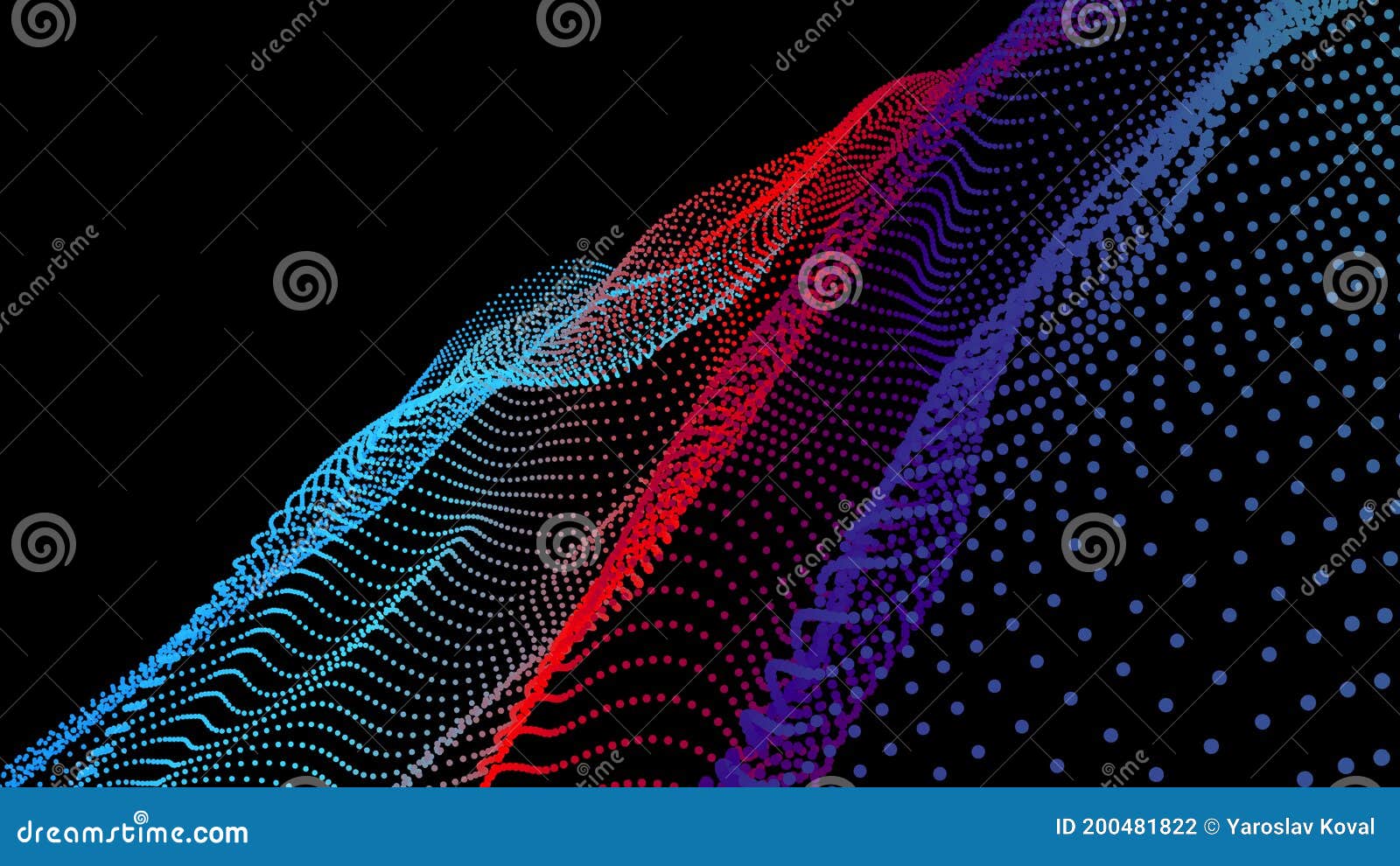 Node 3d Data Array. Dots Organized To Network Data Flow. Deep Big ...