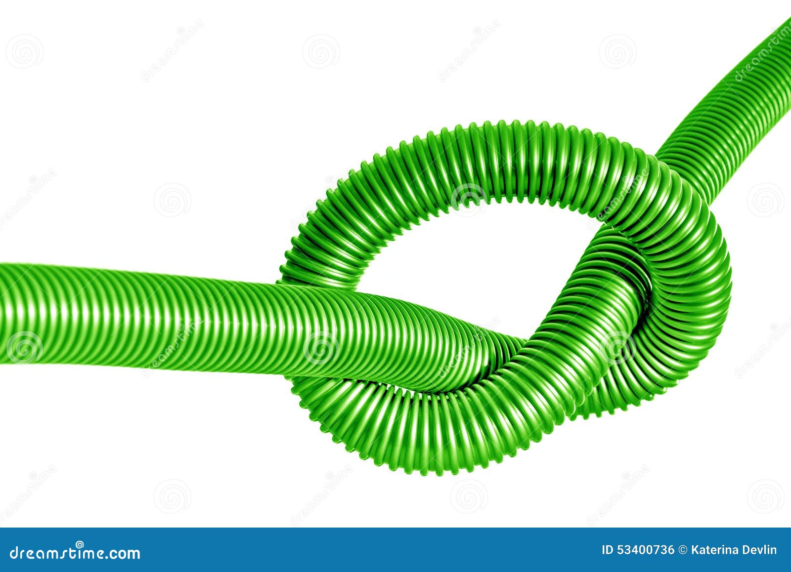 Node on the Green Plastic Tube Stock Photo - Image of gray, curve: 53400736