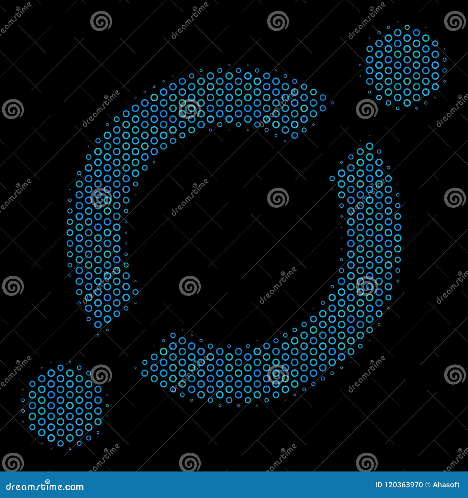 Node Link Collage Icon of Halftone Bubbles Stock Vector - Illustration ...
