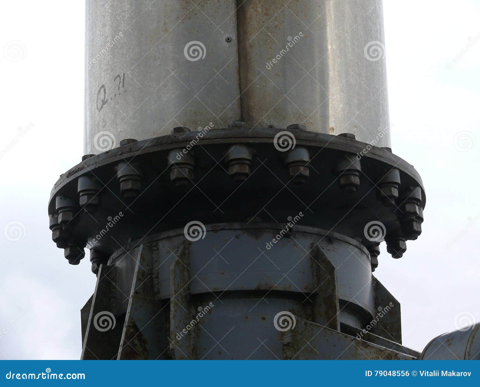 Structural Node Of A New Prefabricated Structure, Steel Carpentry With ...