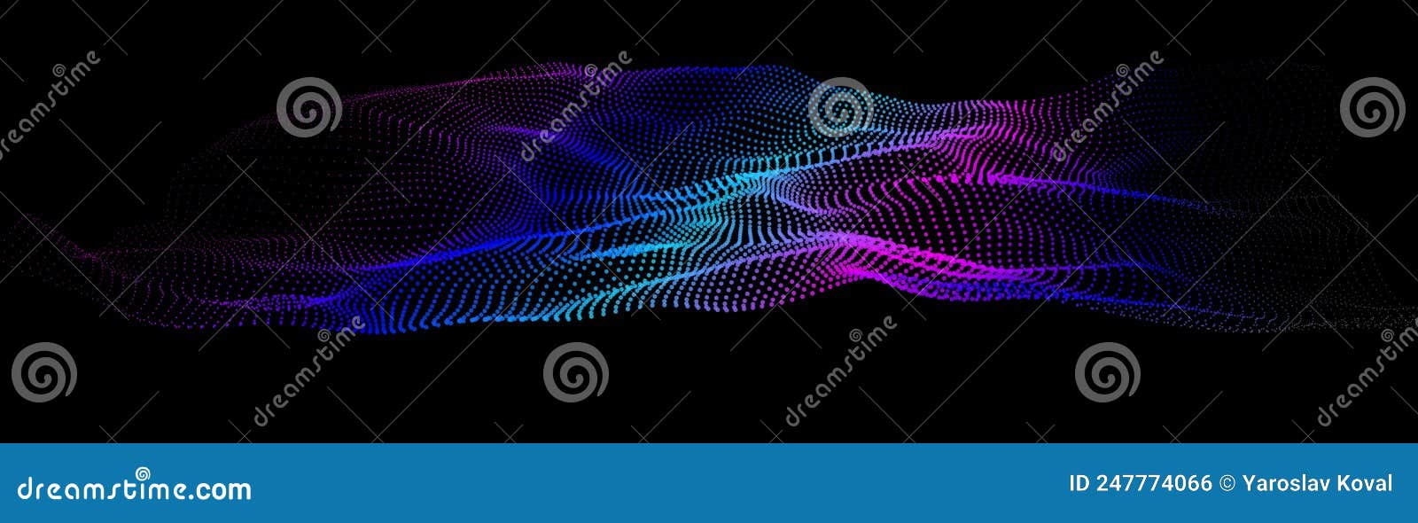 Node Waveform Topology. Infinity Hud Big Data Vibrate Stock Vector ...