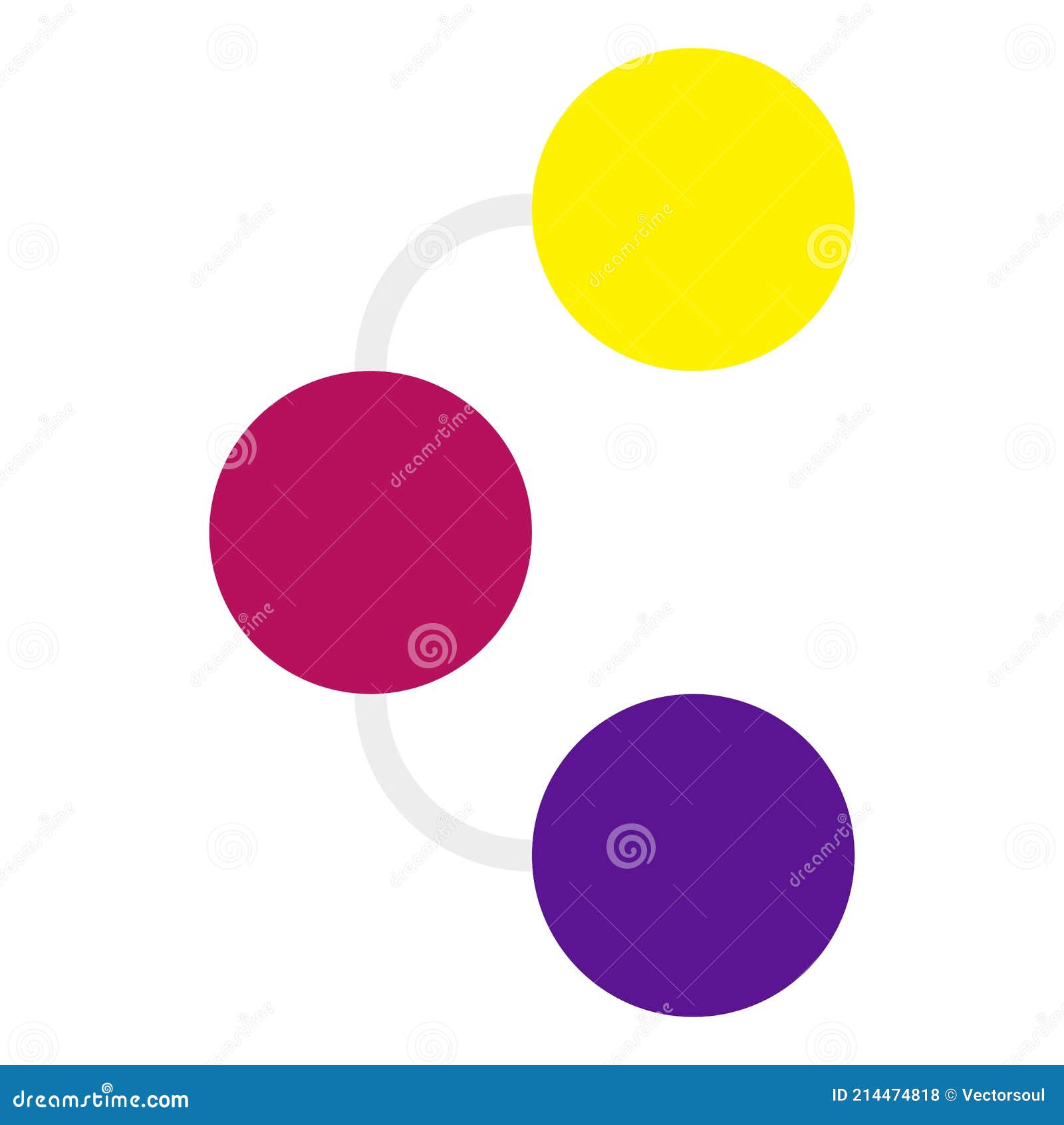 Nodes Circles with Connections. Interconnected Circles Infographics ...