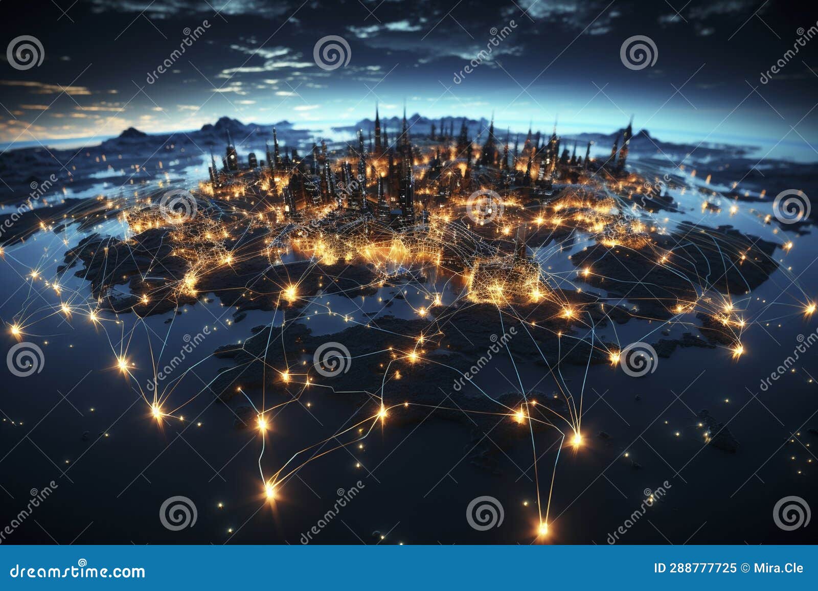 Connecting World Building Transportation Network Globe Collaboration ...