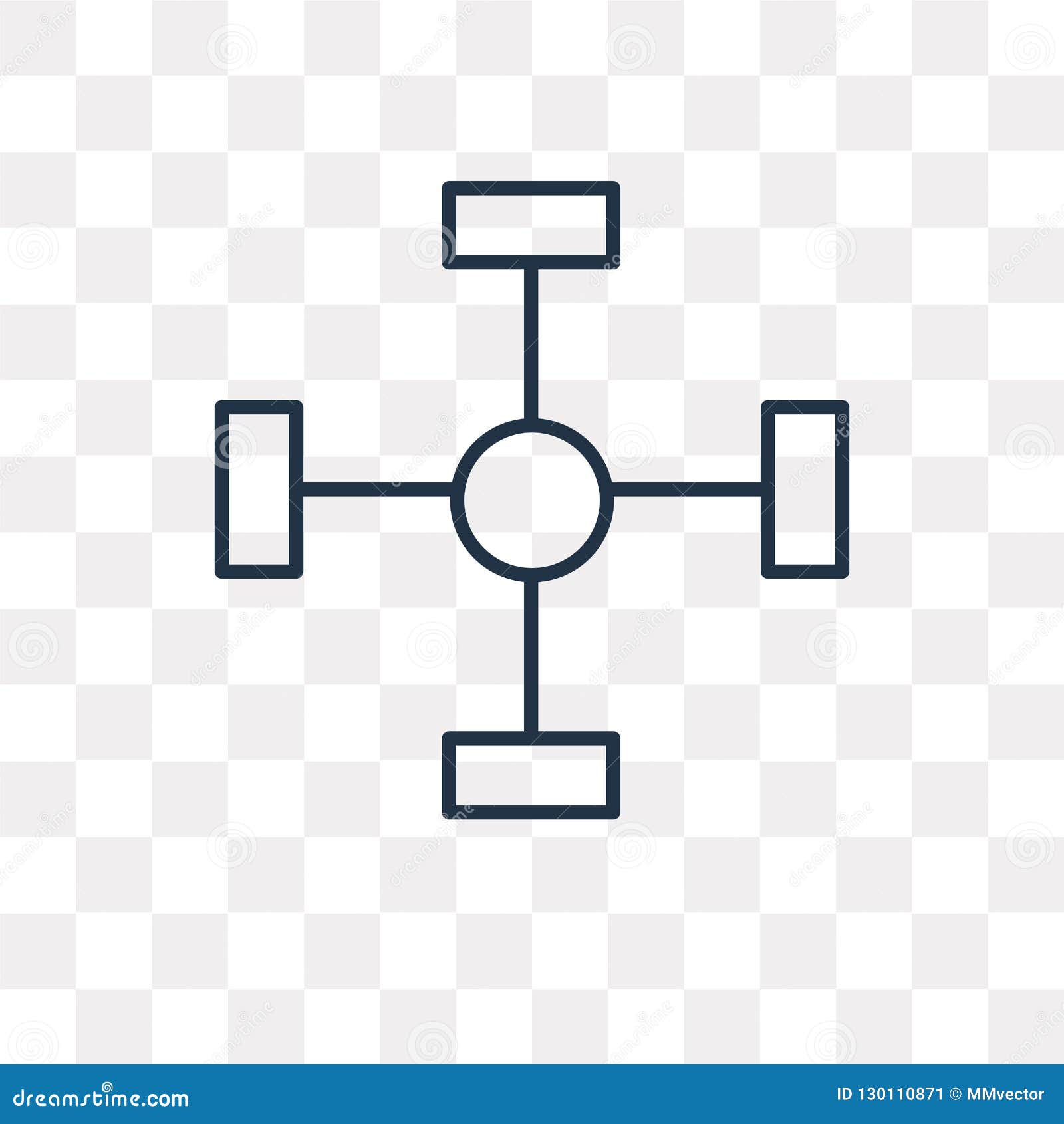 Nodes Vector Icon Isolated On Transparent Background, Linear Nod Stock ...