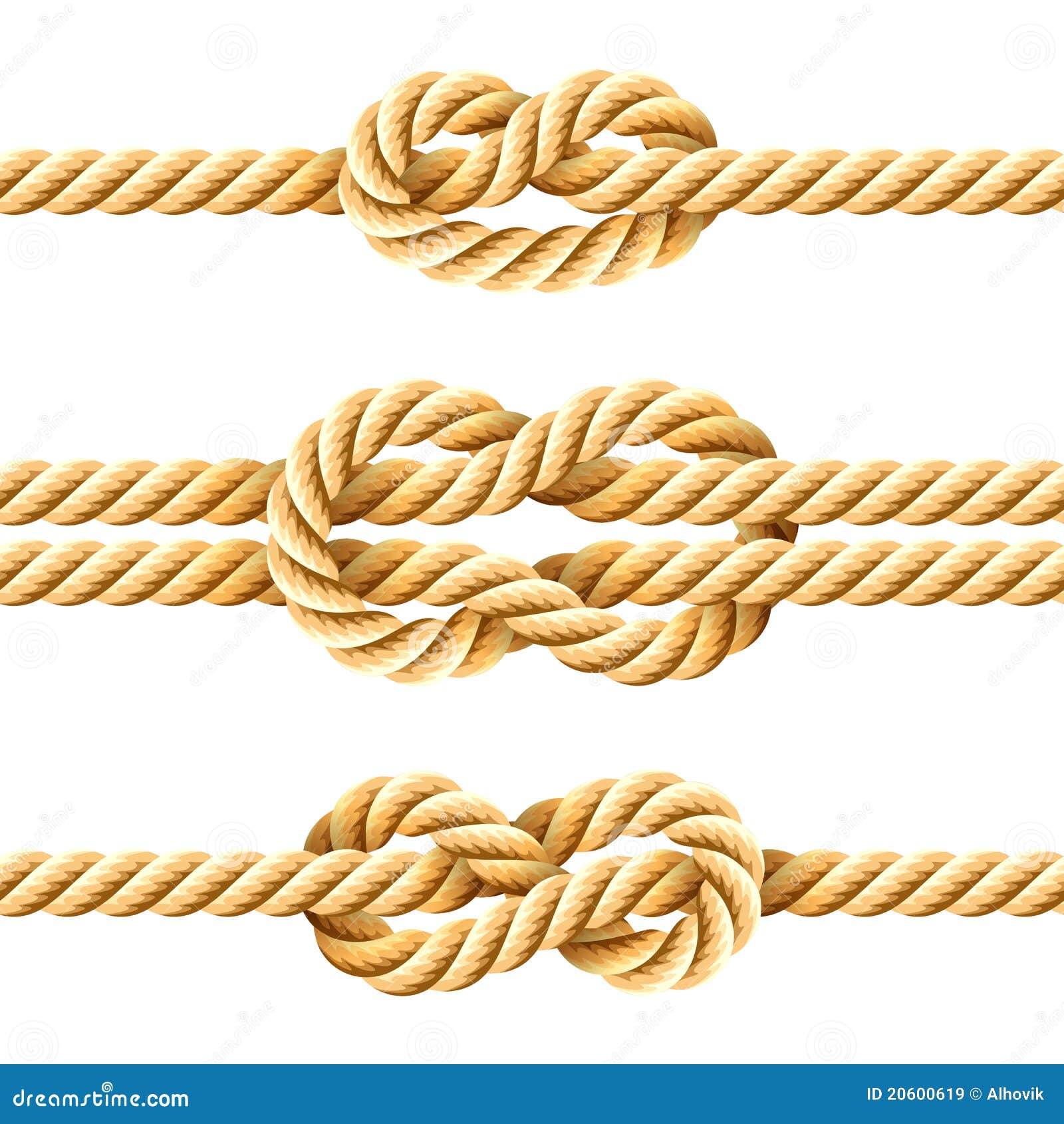 Nodi della corda illustrazione vettoriale. Illustrazione di spirale ...