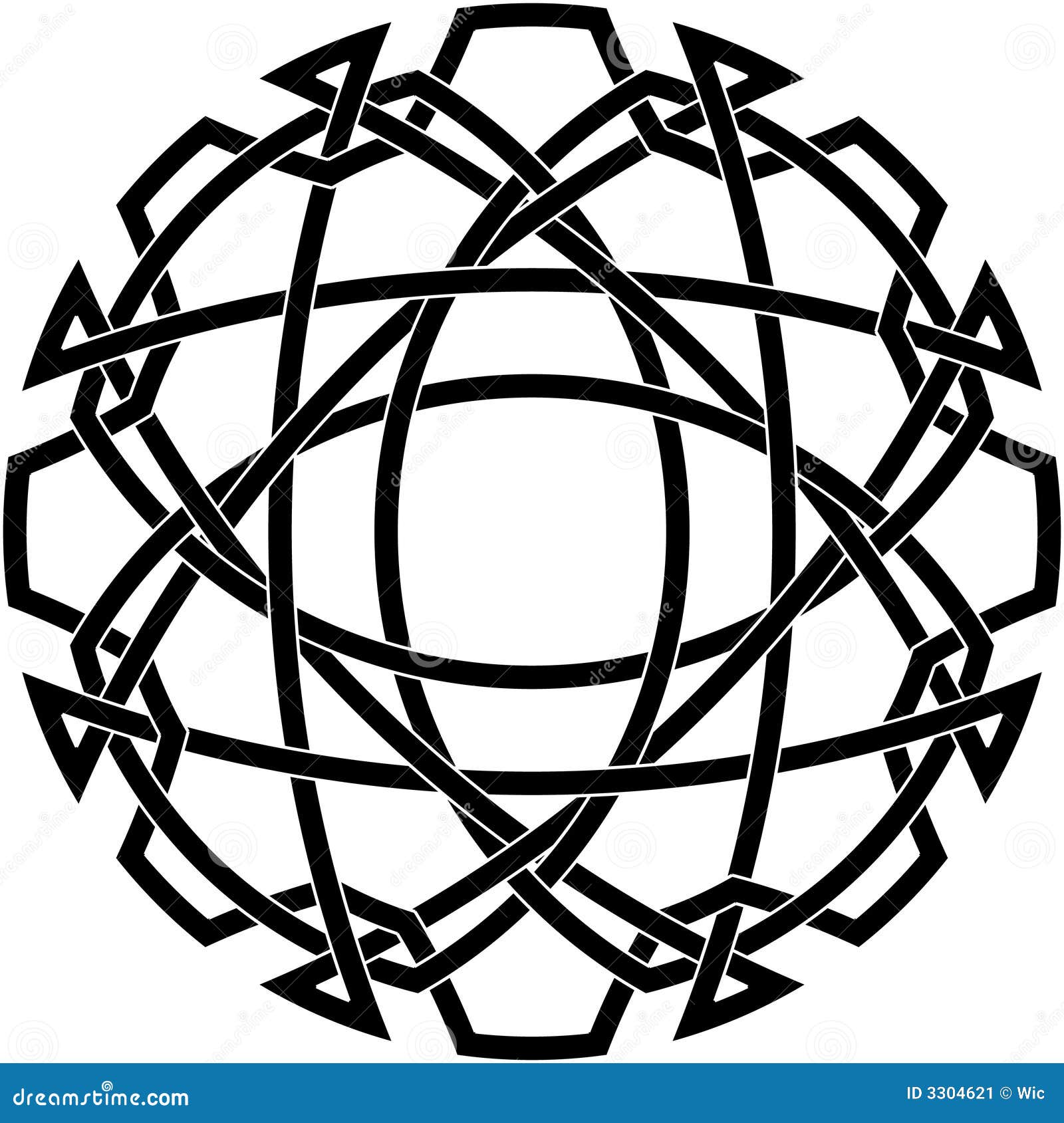 Nodo celtico #2 illustrazione vettoriale. Illustrazione di europa - 3304621