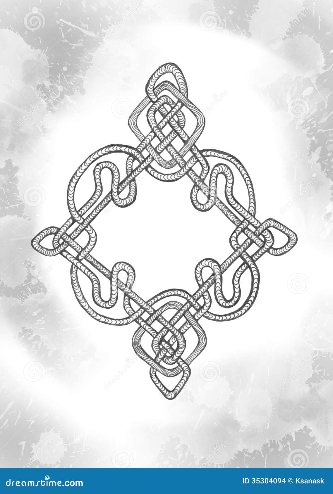 Nodo infinito illustrazione di stock. Illustrazione di pittura - 35304094